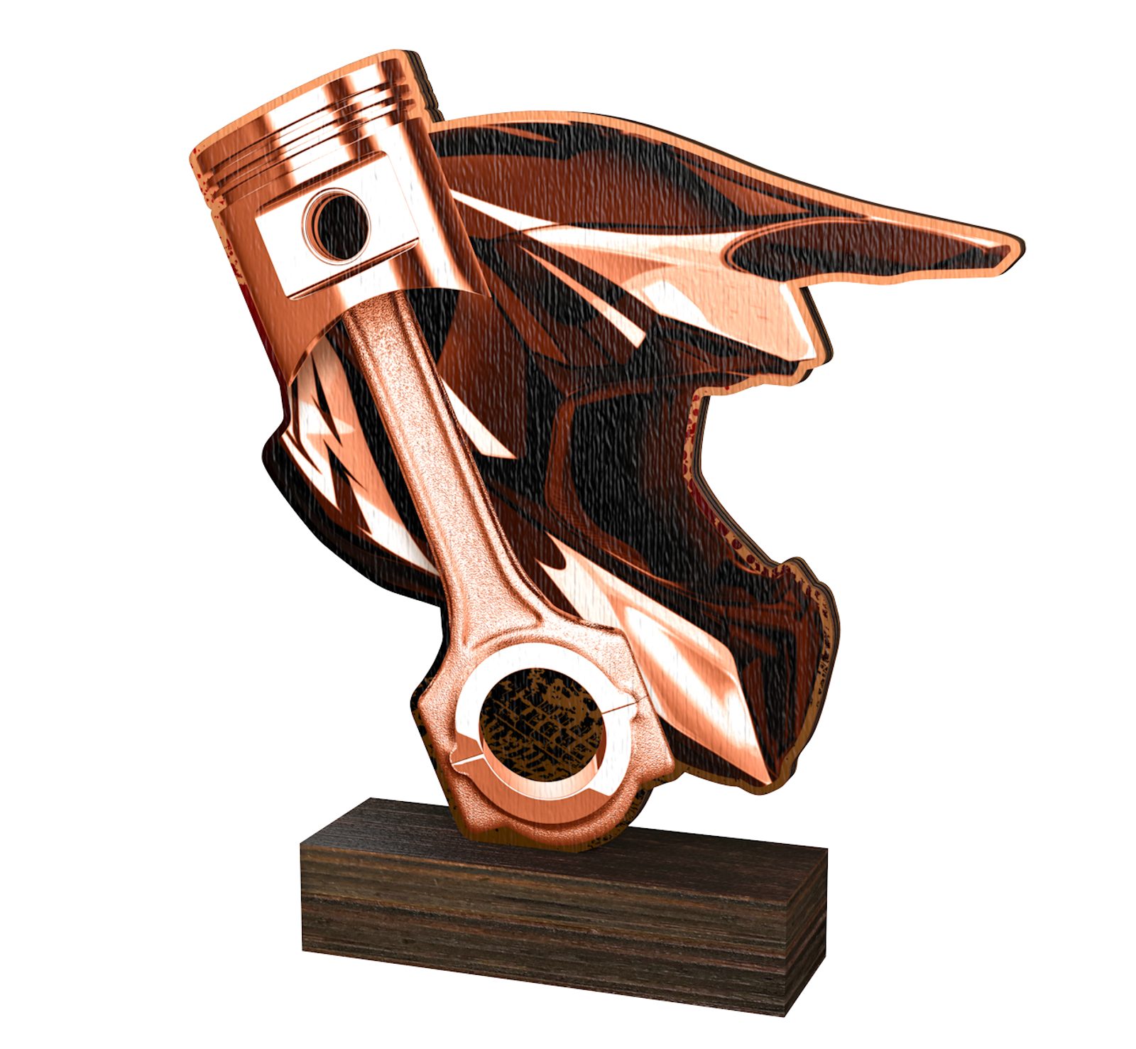 Sierra Classic Motocross Real Wood Trophy | Trophy Monster ⭐ USA