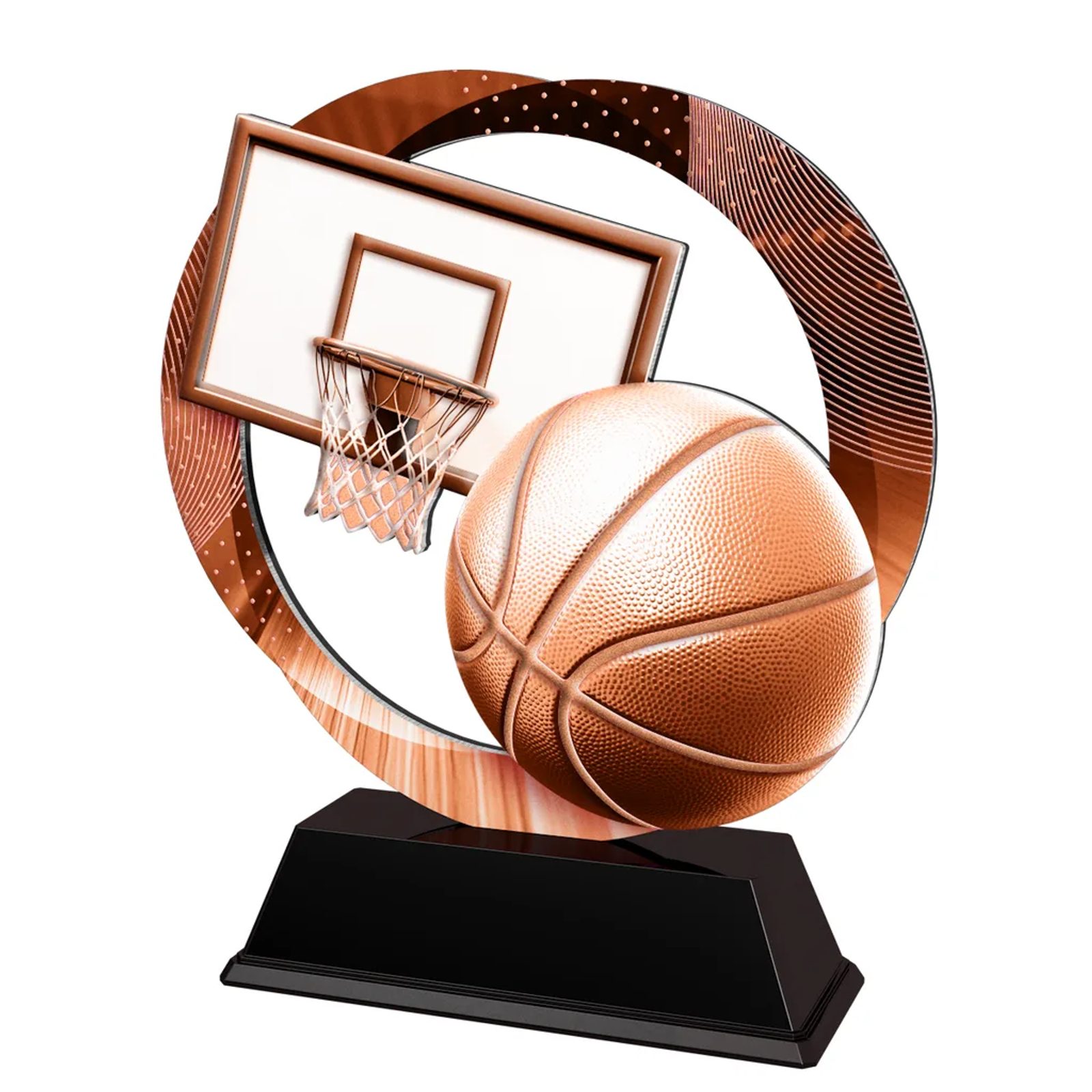 Onyx Stainless Steel Basketball Trophy | Trophy Monster ⭐ USA