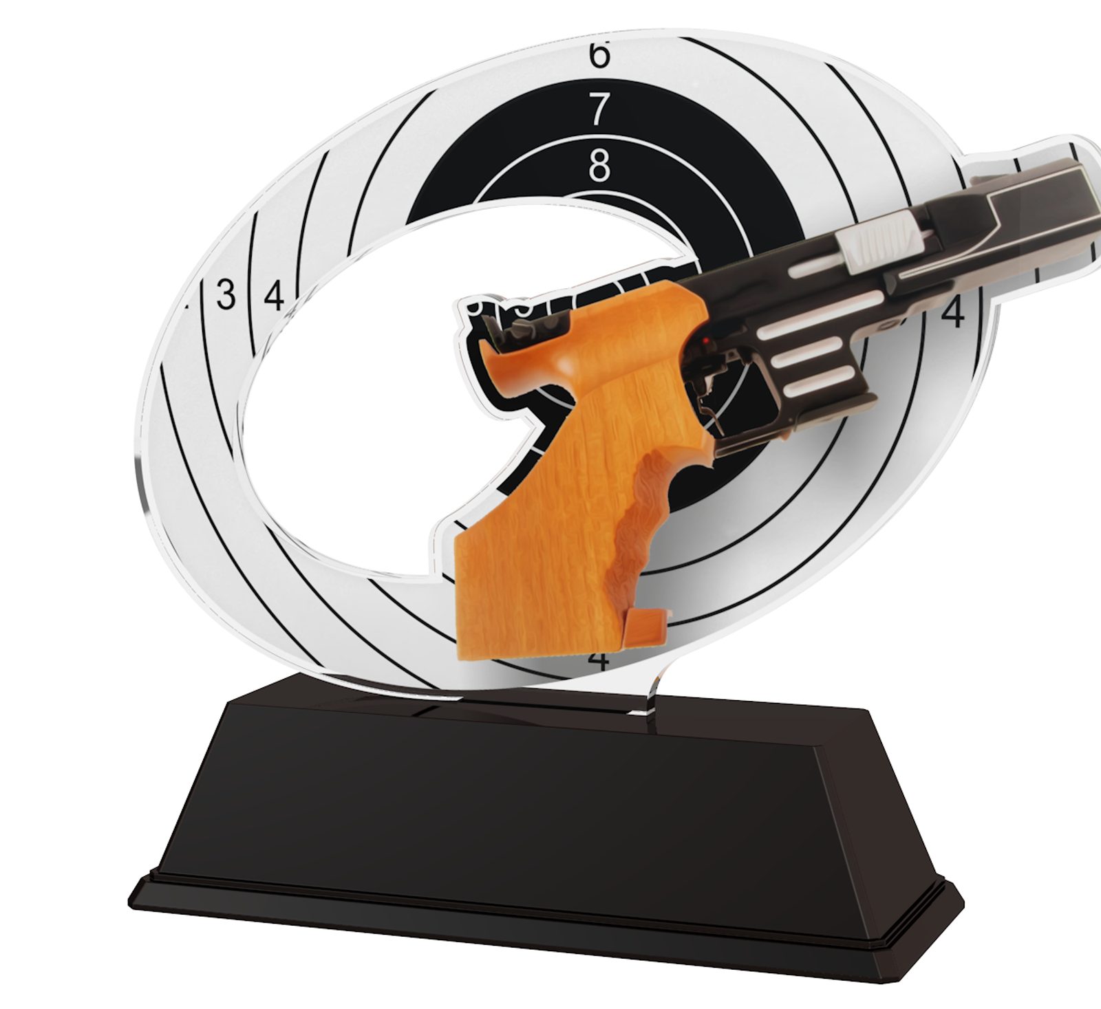 Palermo Pistol Shooting Trophy | Trophy Monster ⭐ USA