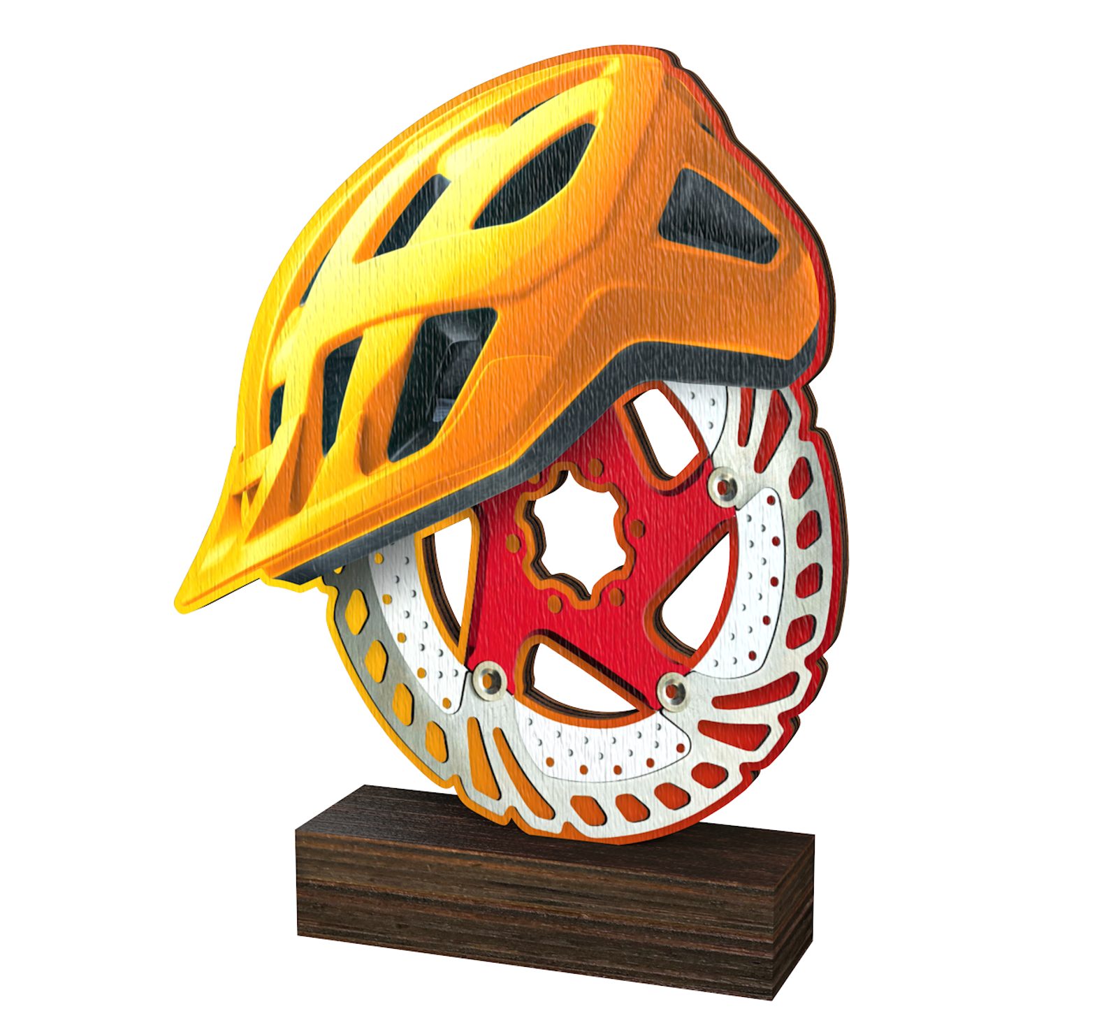 Sierra Mountain Biking Real Wood Trophy | Trophy Monster ⭐ USA