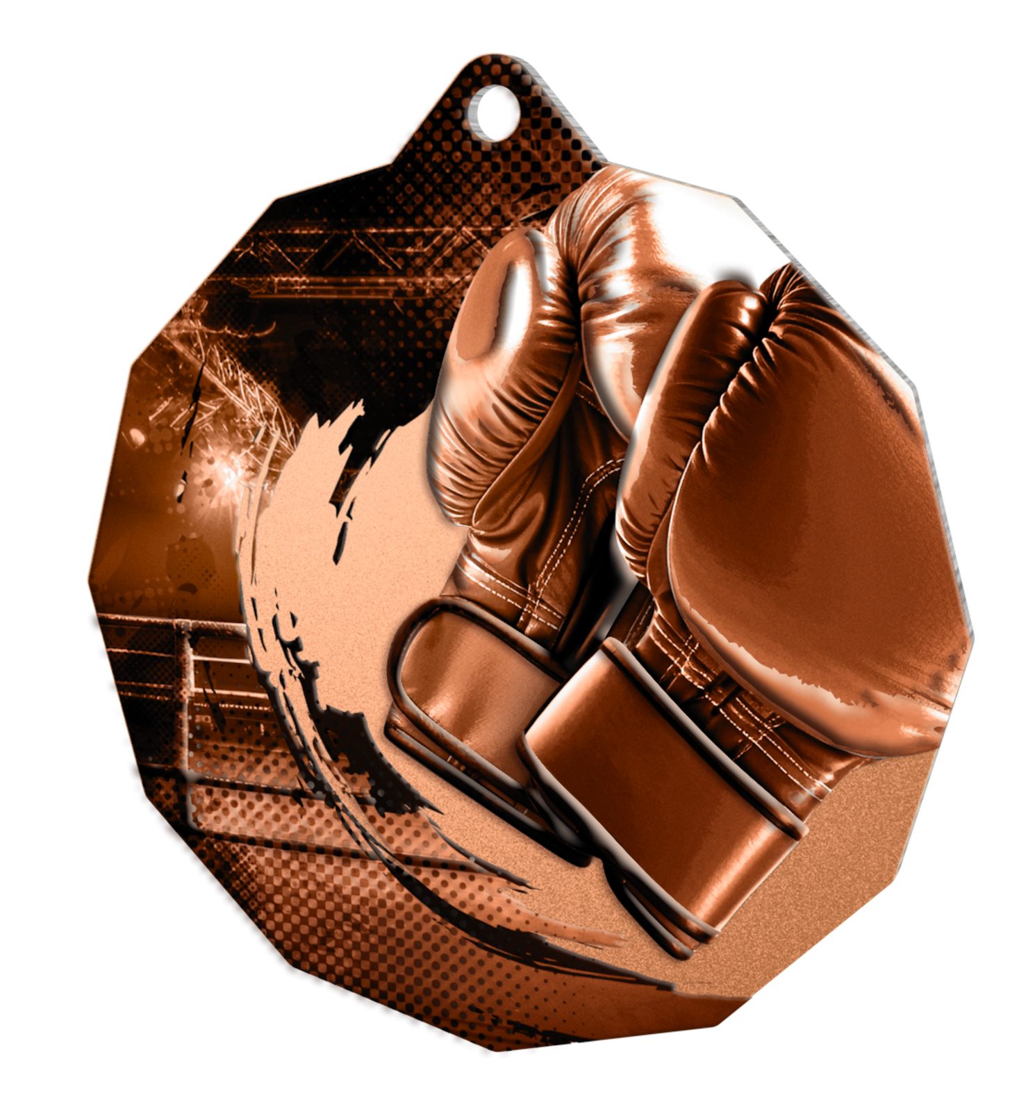 Polygon Classic Stainless Steel Martial Arts Medal | Trophy Monster ⭐ USA