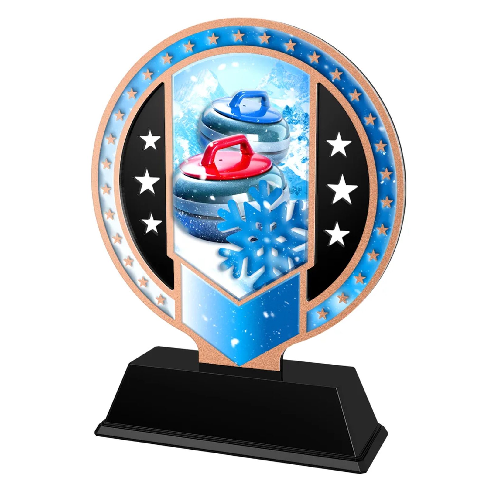 Sentinel Stainless Steel Curling Trophy | Trophy Monster ⭐ USA