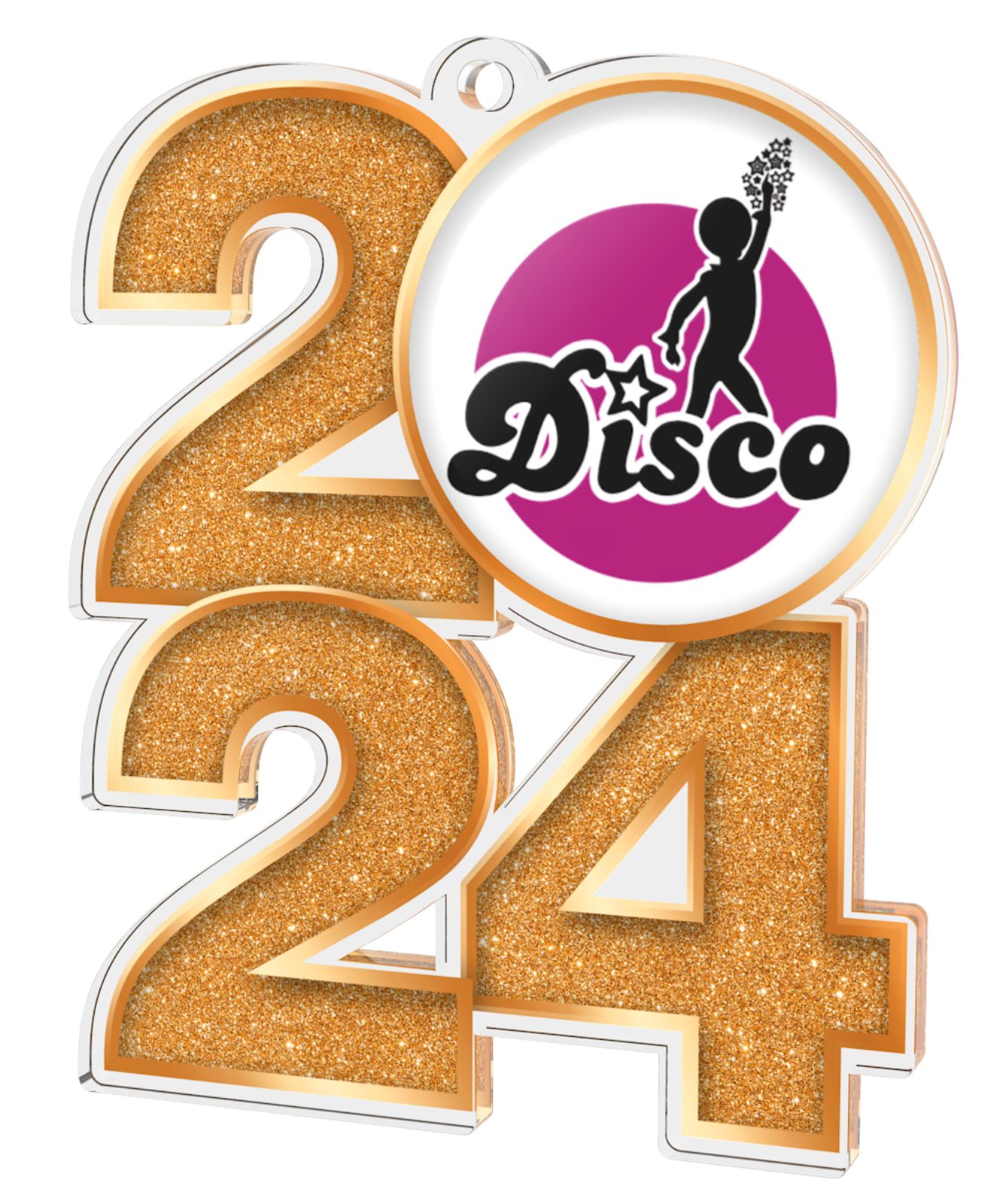 Disco Dancing Acrylic 2024 Medal | Trophy Monster ⭐ USA