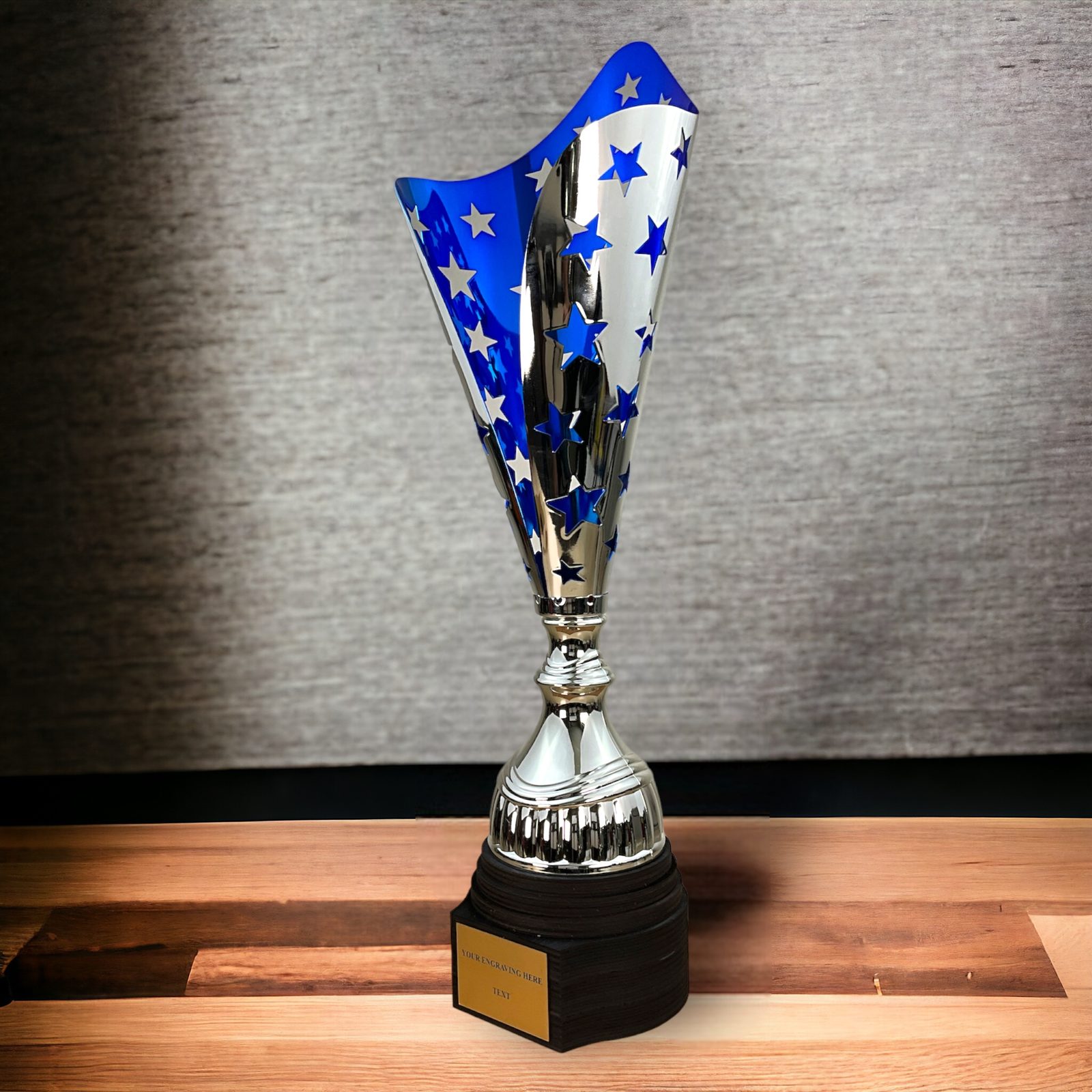 Hays Silver and Blue Laser Cup | Trophy Monster ⭐ USA