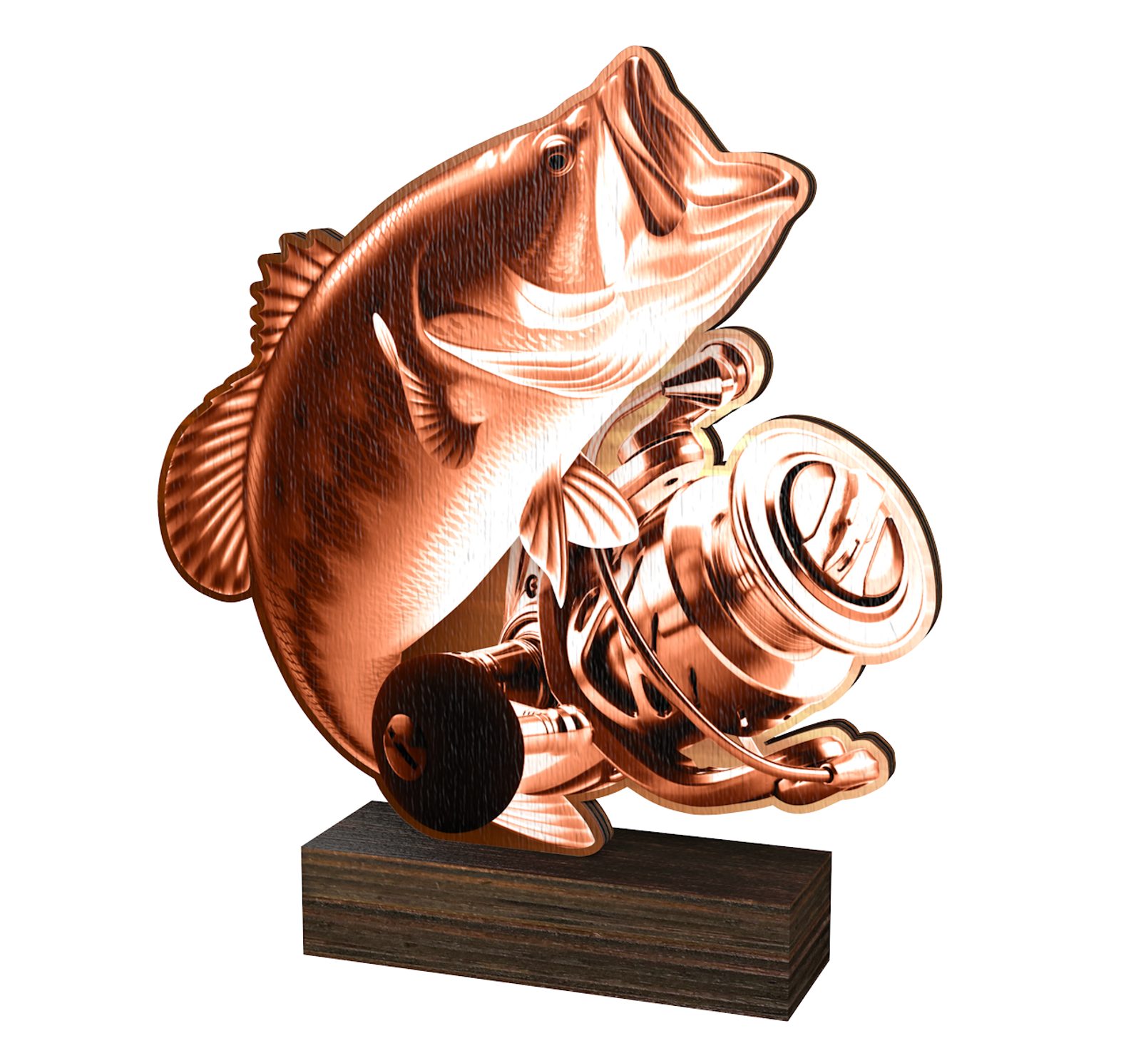 Sierra Classic Fishing Real Wood Trophy | Trophy Monster ⭐ USA