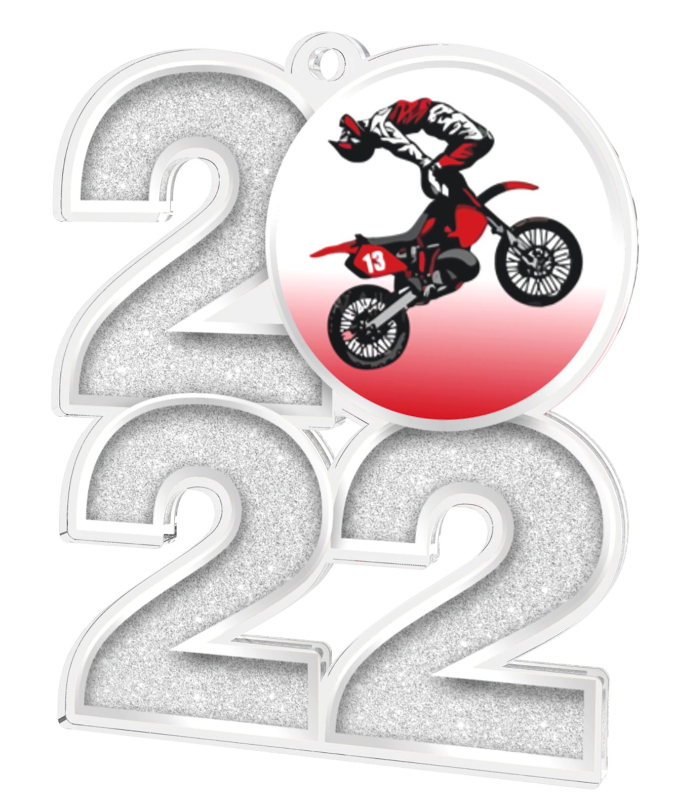 Speedway 2022 Silver Acrylic Medal | Trophy Monster ⭐ USA