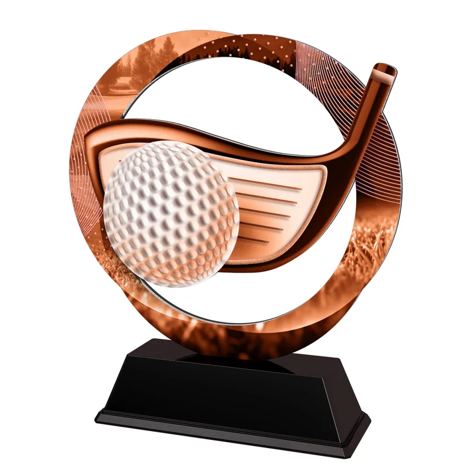 Onyx Stainless Steel Golf Trophy | Trophy Monster ⭐ USA