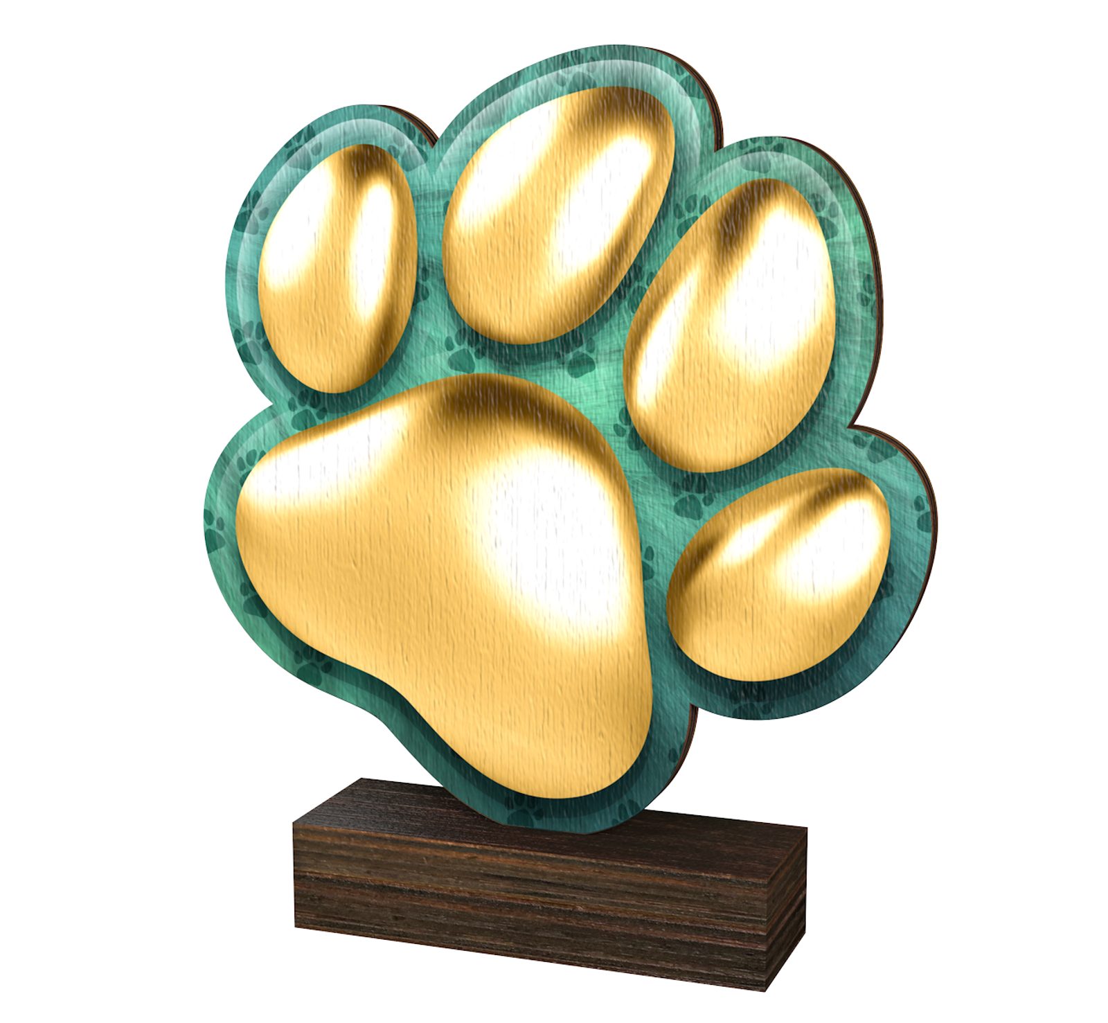 Sierra Dog Paw Real Wood Trophy | Trophy Monster ⭐ USA