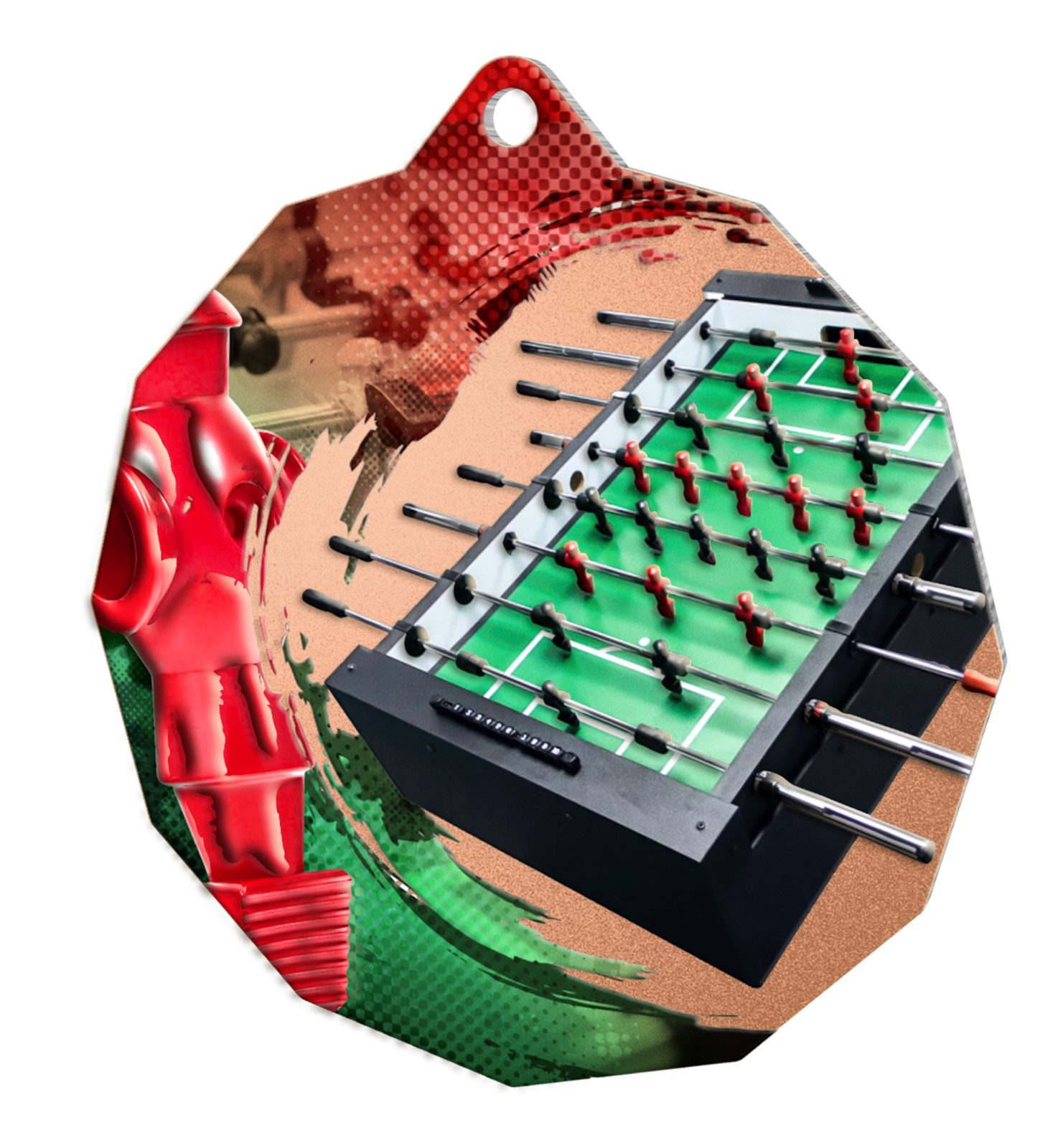 Polygon Stainless Steel Table football Medal | Trophy Monster ⭐ USA