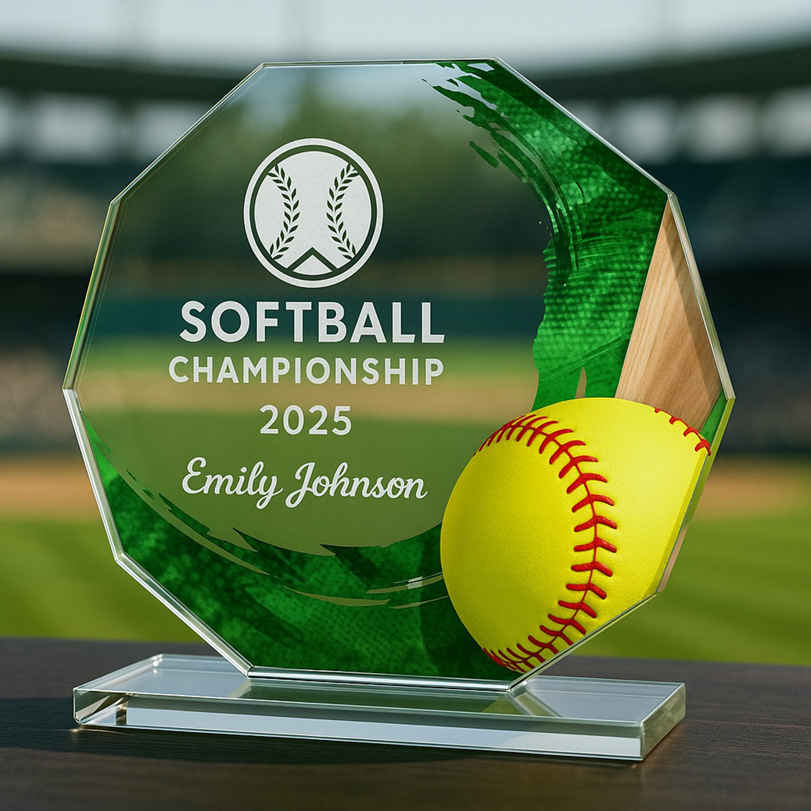 Hopper Softball Glass Award | Trophy Monster ⭐ USA