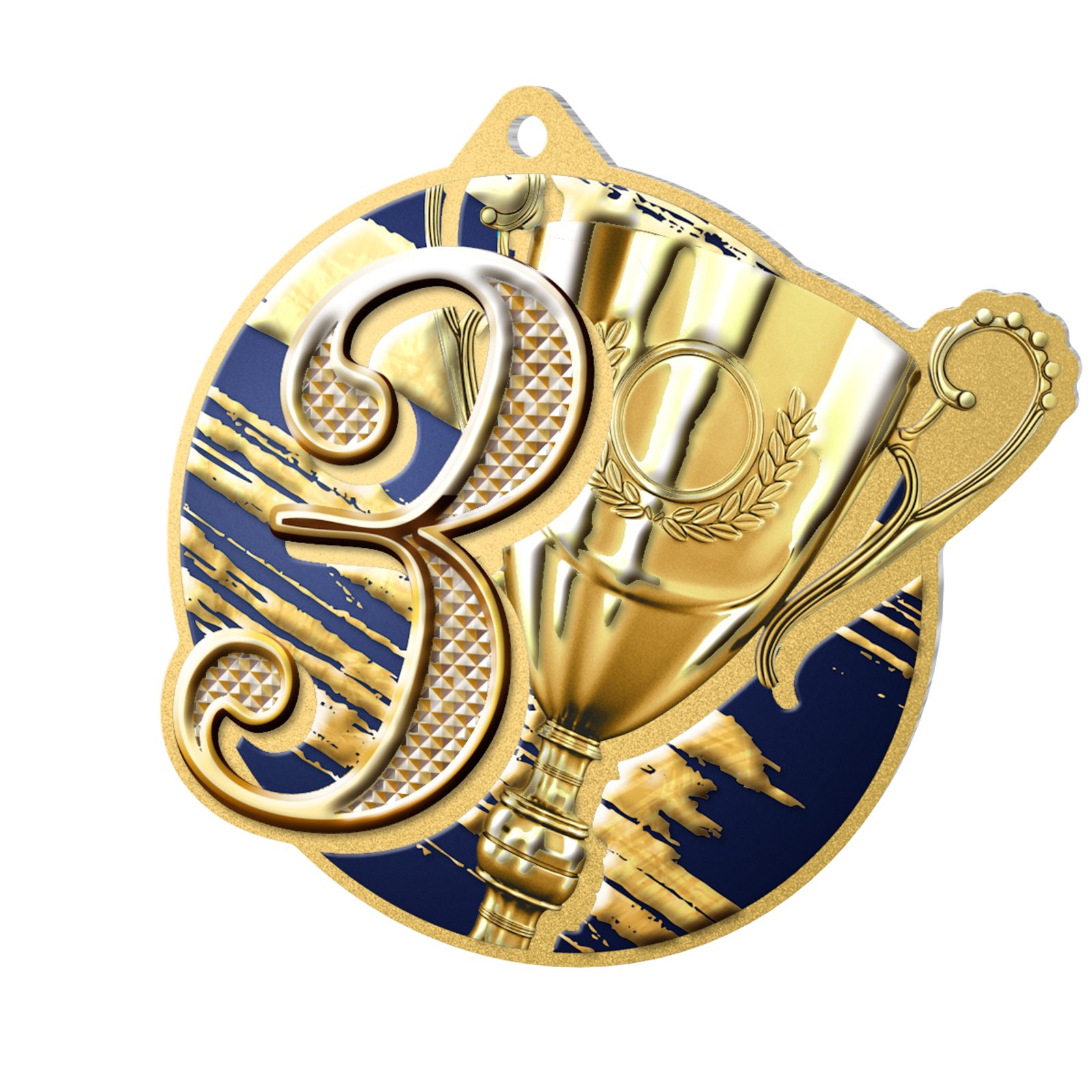 Aurum Stainless Steel Numbers Medal | Trophy Monster ⭐ USA