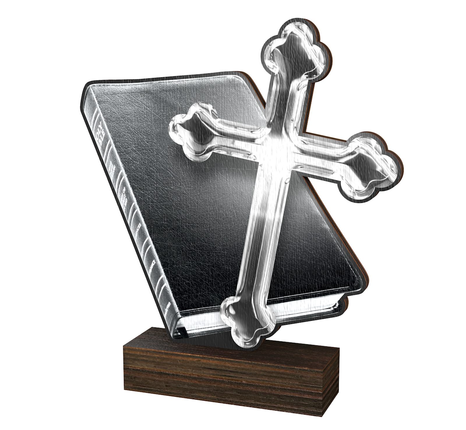 Sierra Classic Church Cross Real Wood Trophy | Trophy Monster ⭐ USA