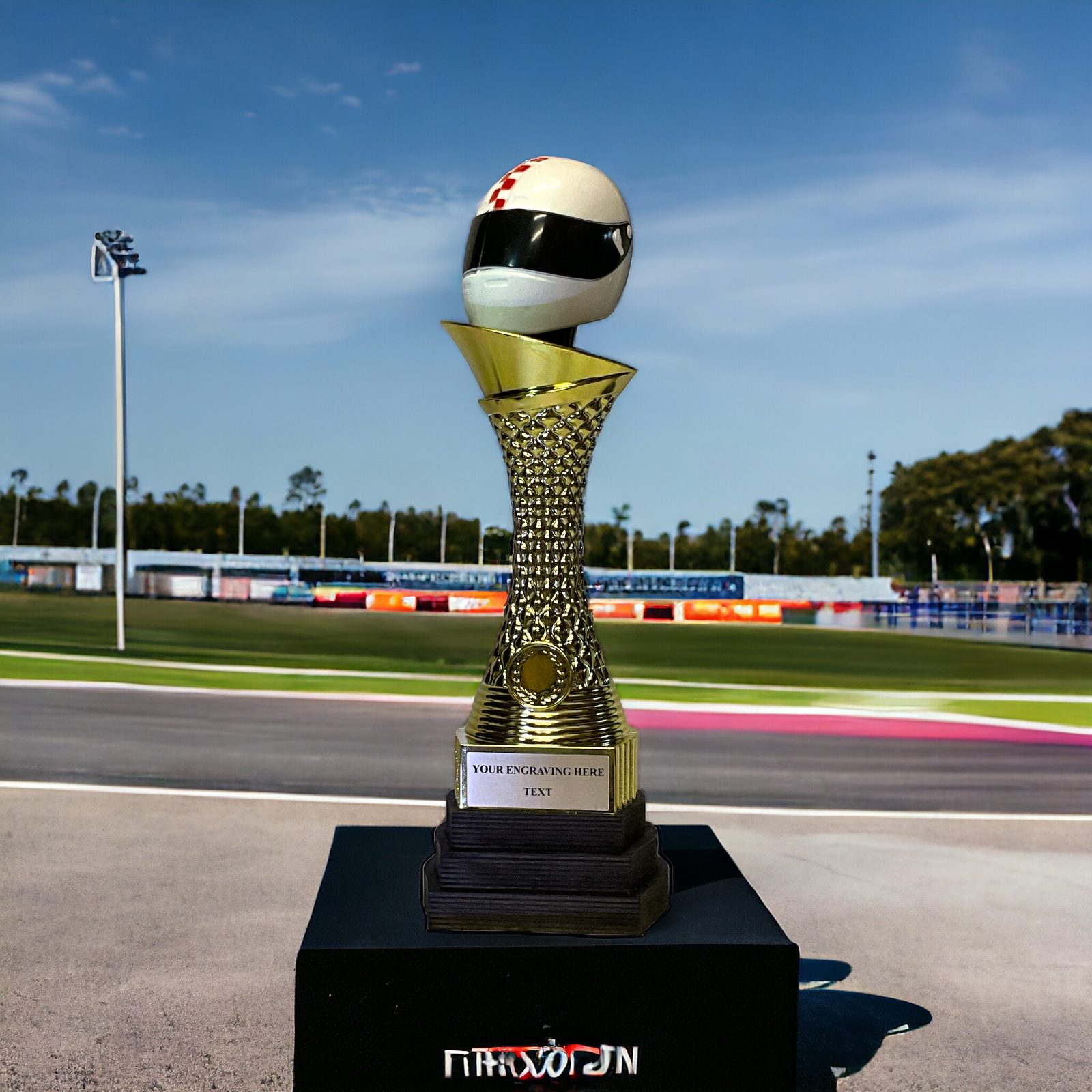 Triple Tier Motor Racing Trophy | Trophy Monster ⭐ USA