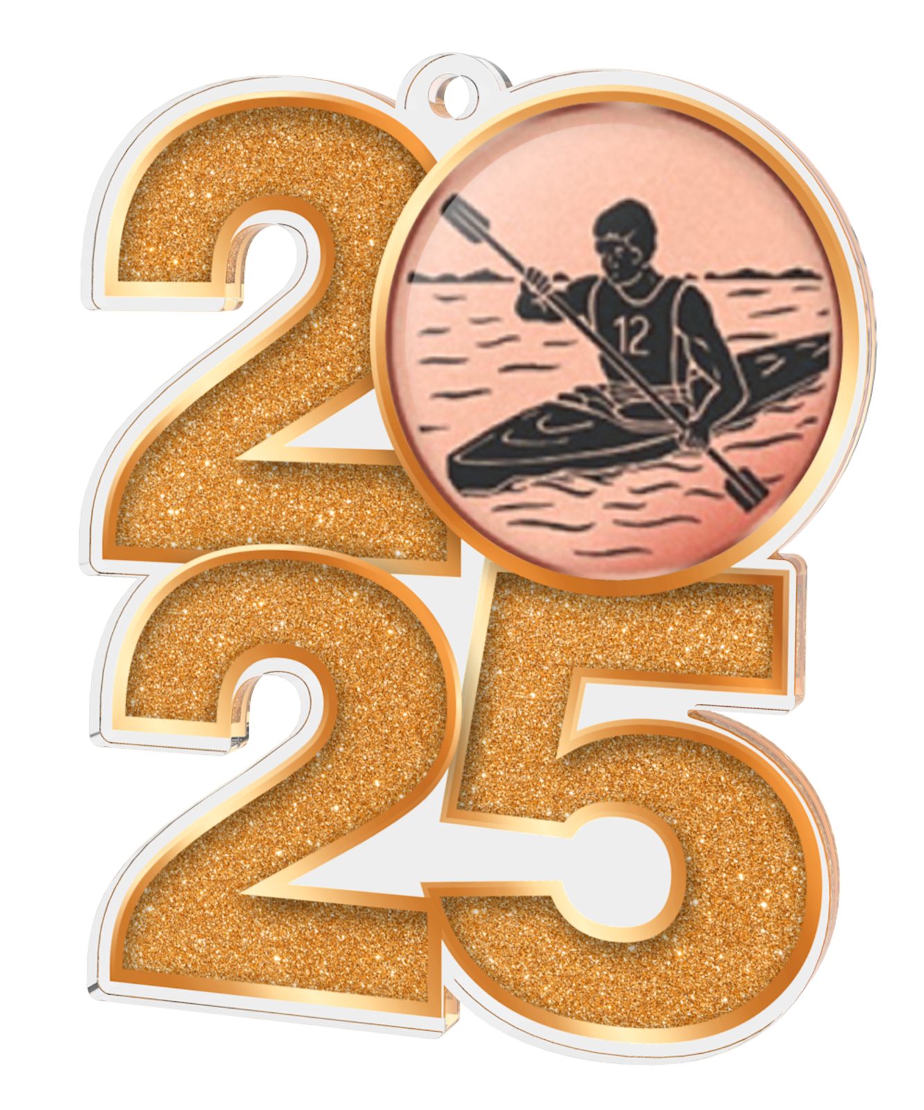Kayaking 2025 Acrylic Medal | Trophy Monster ⭐ USA