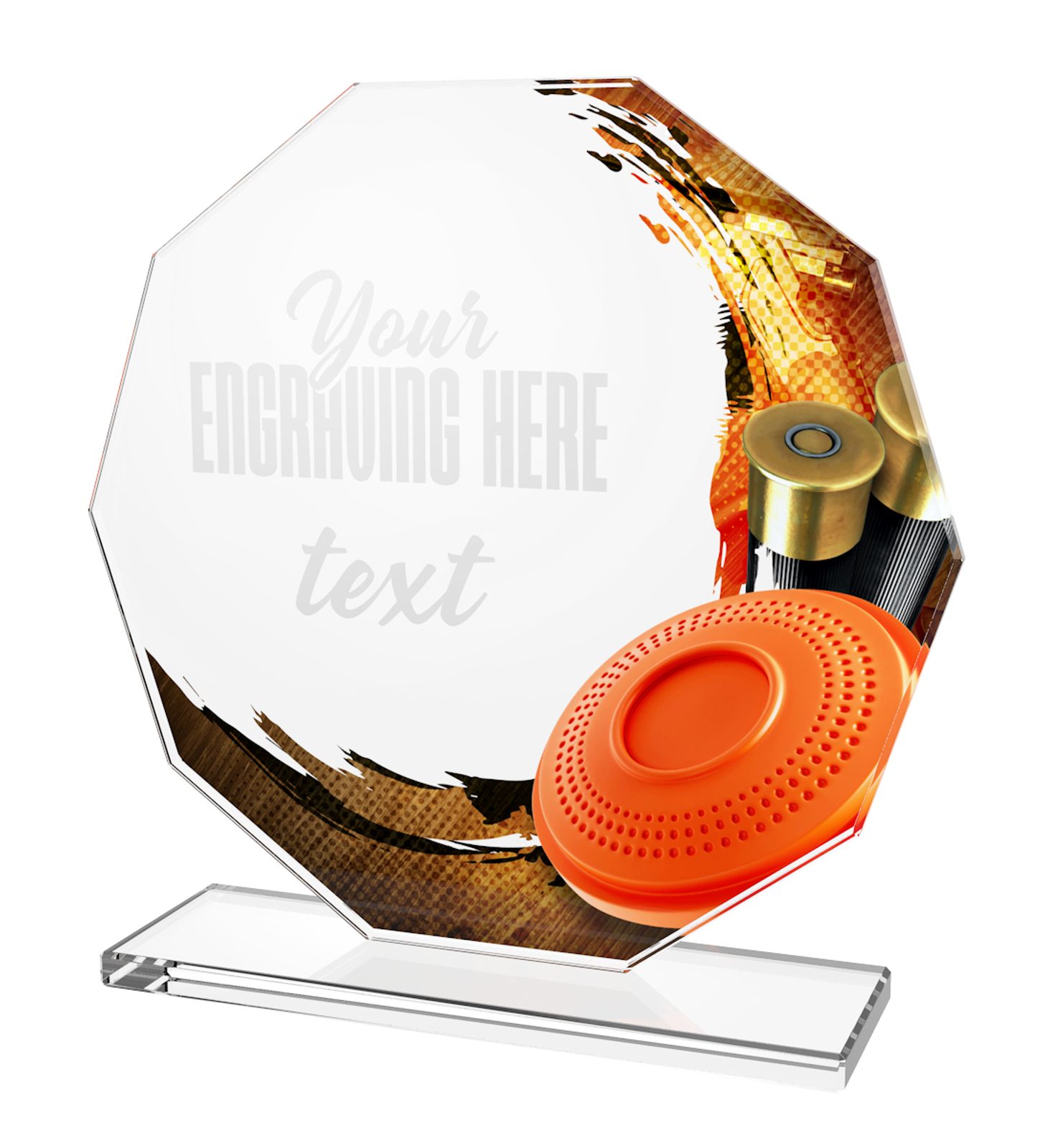 Hopper Clay Pigeon Shooting Glass Award | Trophy Monster ⭐ USA