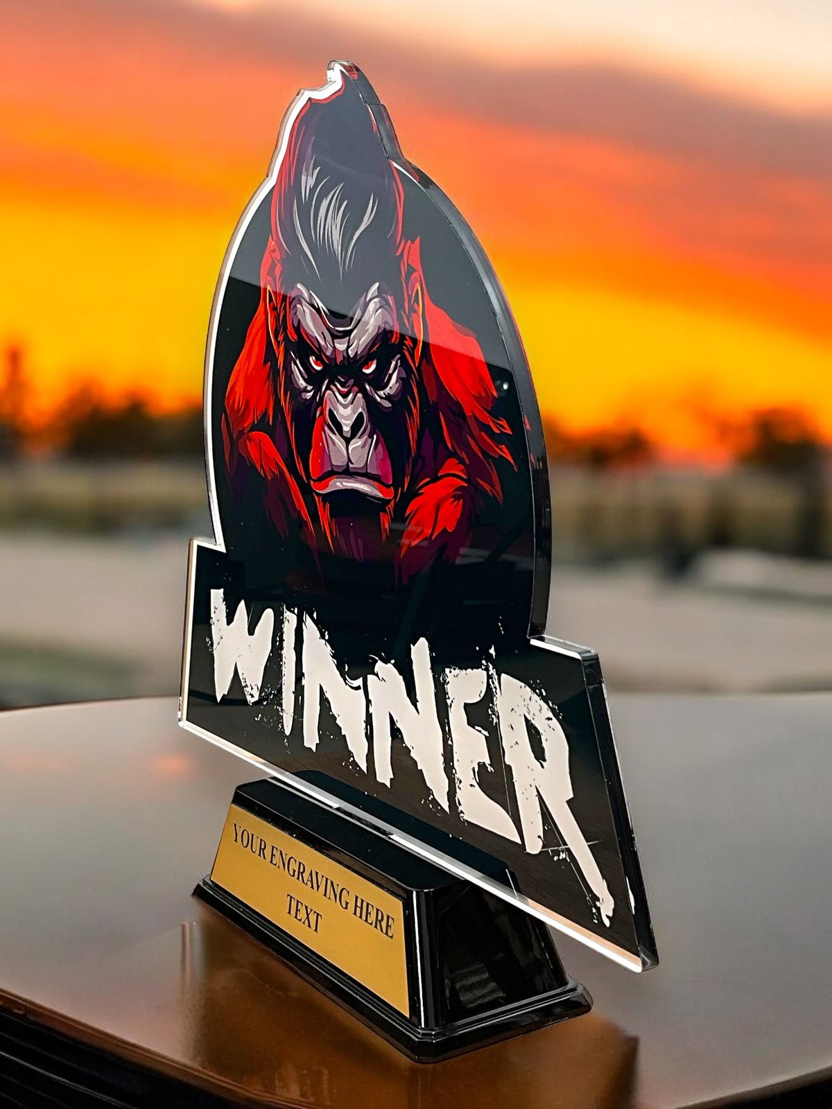 Edison Vehicle Custom Made Acrylic Award | Trophy Monster ⭐ USA