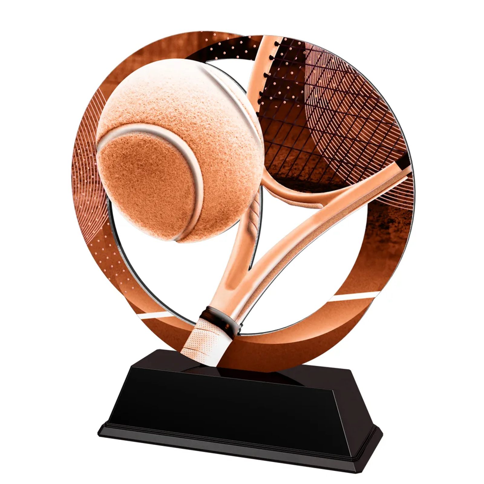 Onyx Stainless Steel Tennis Trophy | Trophy Monster ⭐ USA