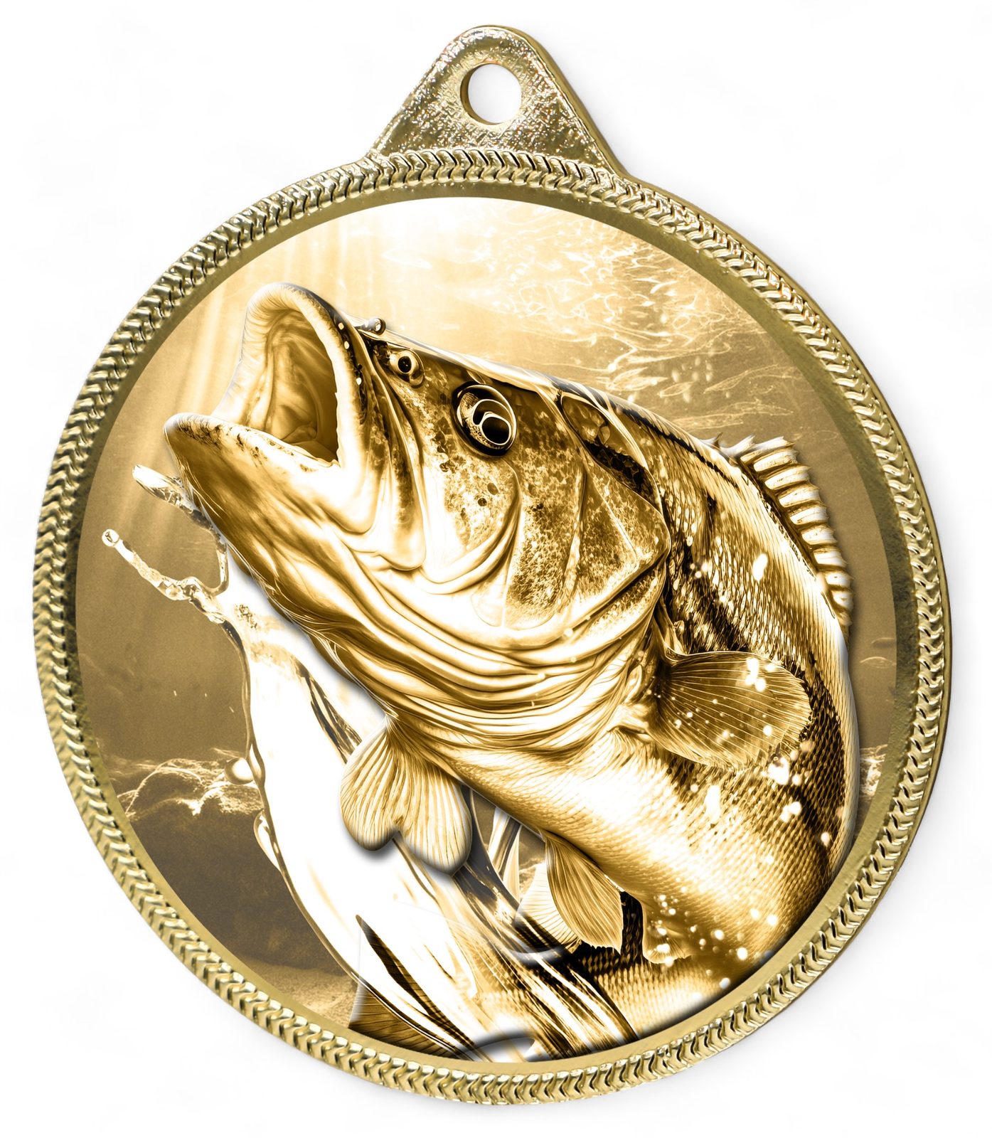 Carp Fishing Texture Classic Print Gold Medal | Trophy Monster ⭐ USA