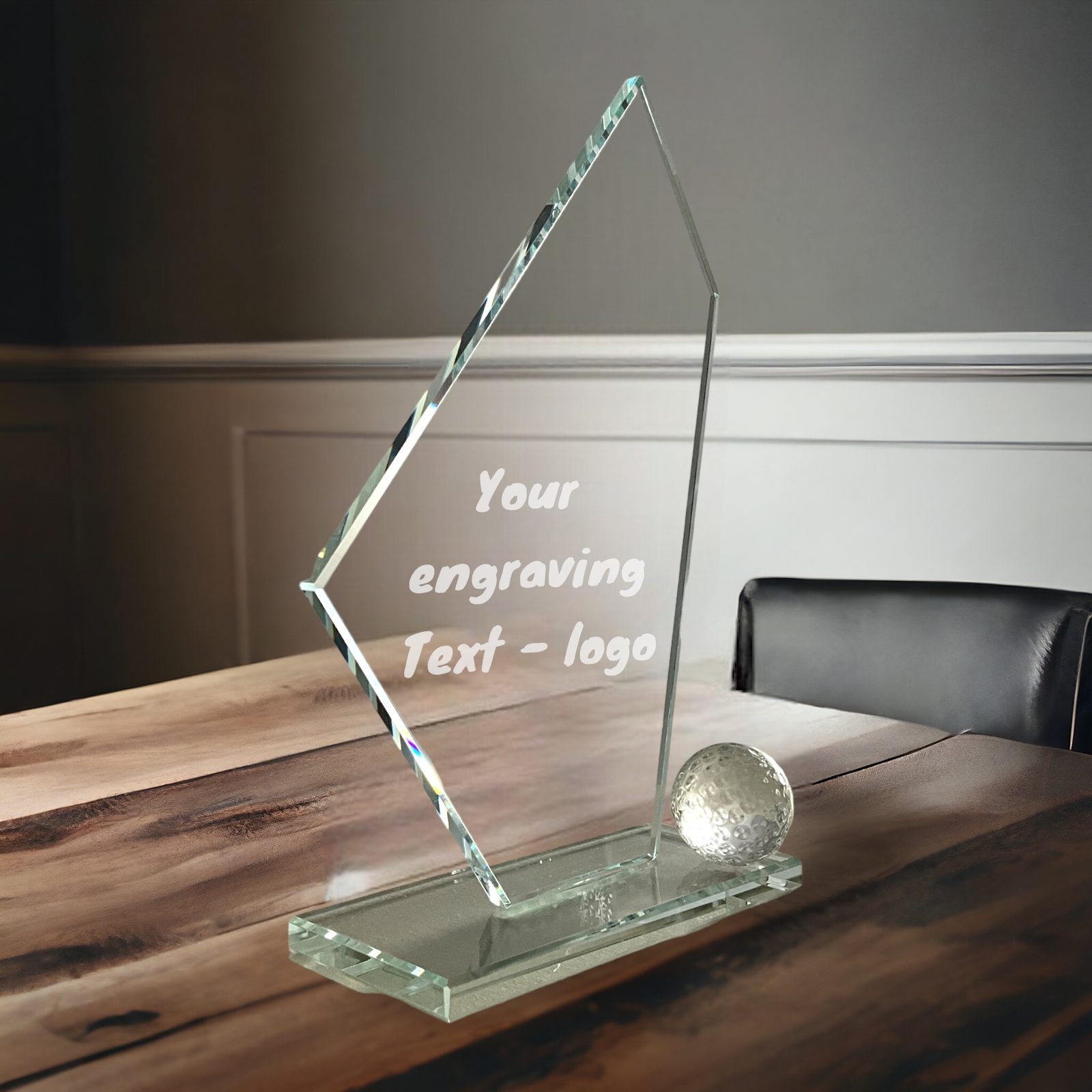 Zapata Glass Golf Award | Trophy Monster ⭐ USA