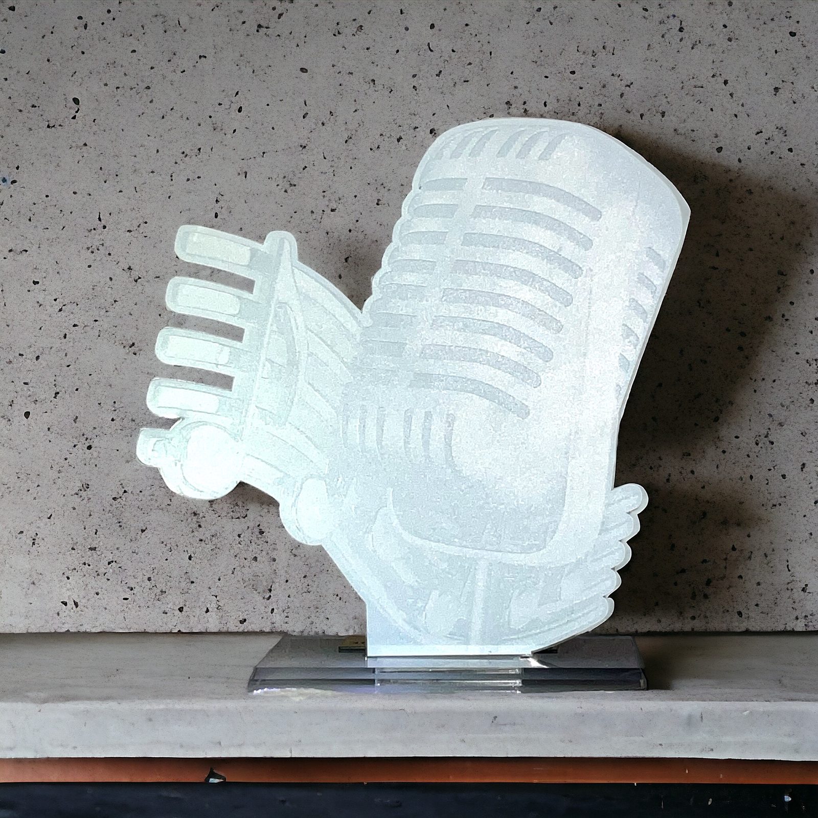 Cannes Printed Acrylic Microphone Singing Trophy | Trophy Monster ⭐ USA