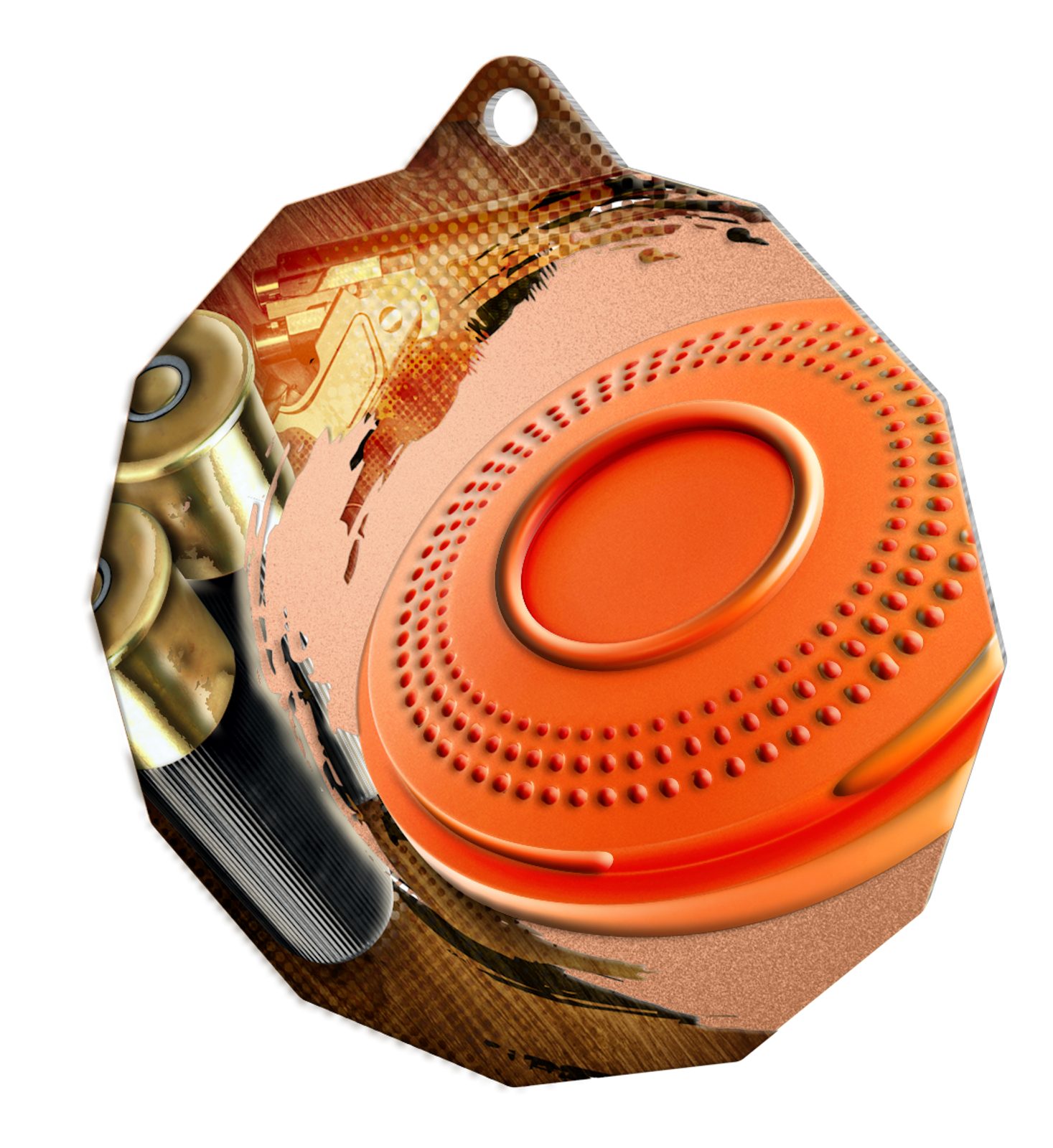 Polygon Stainless Steel Shooting Medal | Trophy Monster ⭐ USA