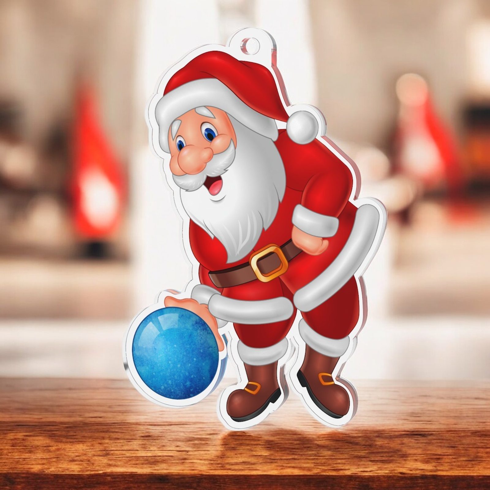 Jolly Father Christmas Bowling Medal | Trophy Monster ⭐ USA