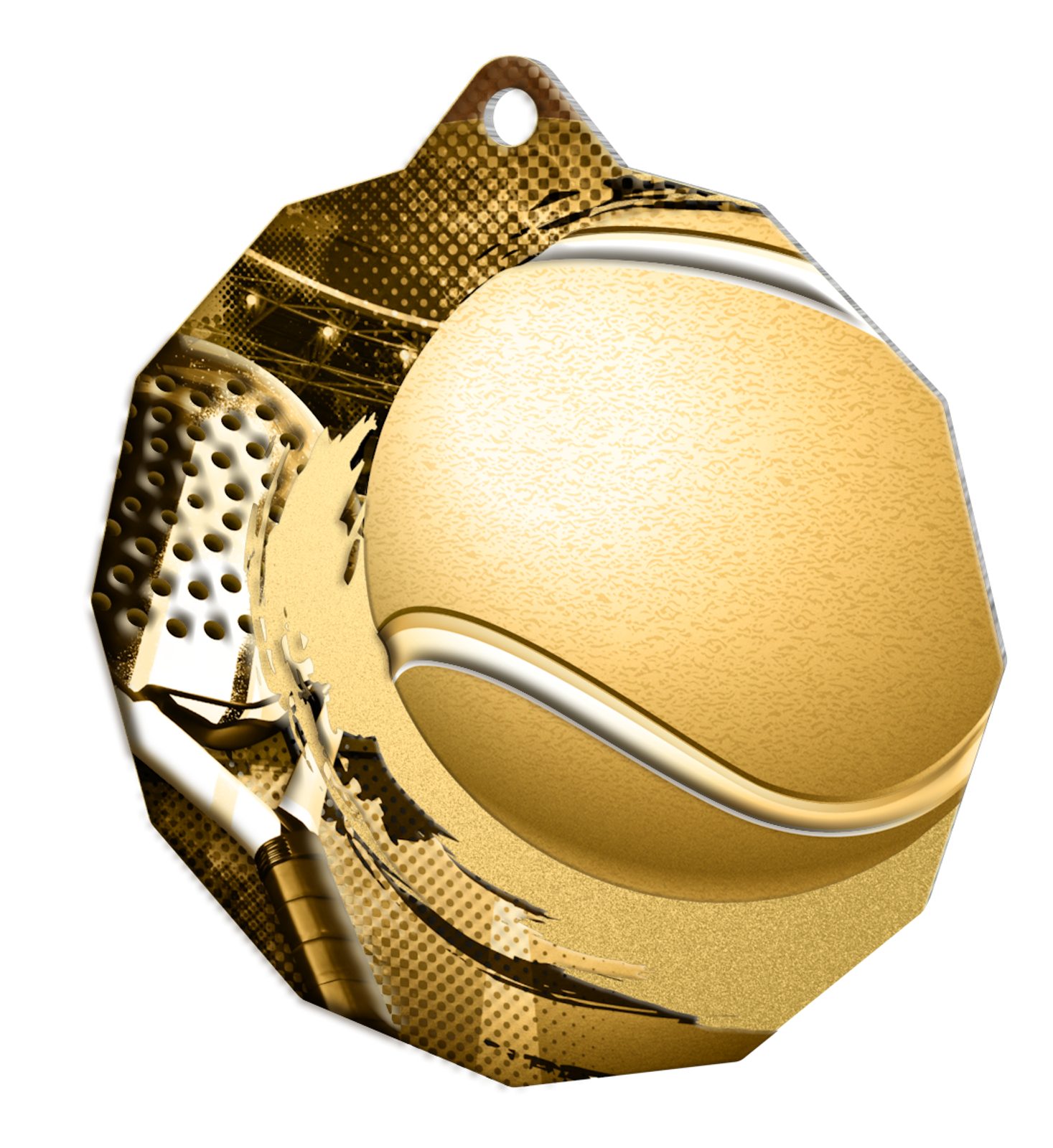 Polygon Classic Stainless Steel Padel Medal | Trophy Monster ⭐ USA