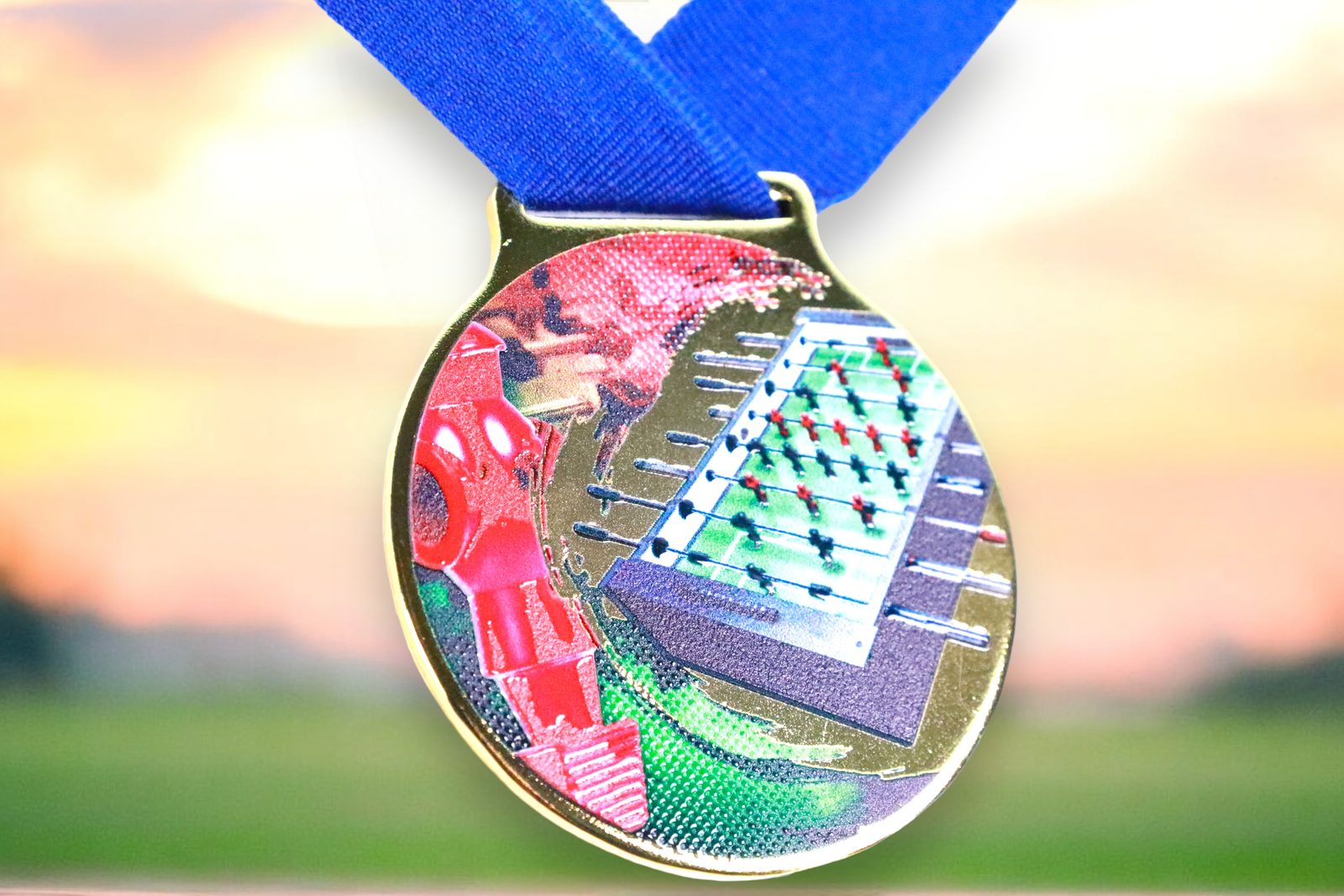 Sacul Foosball Color Texture 3D Print Medal | Trophy Monster ⭐ USA