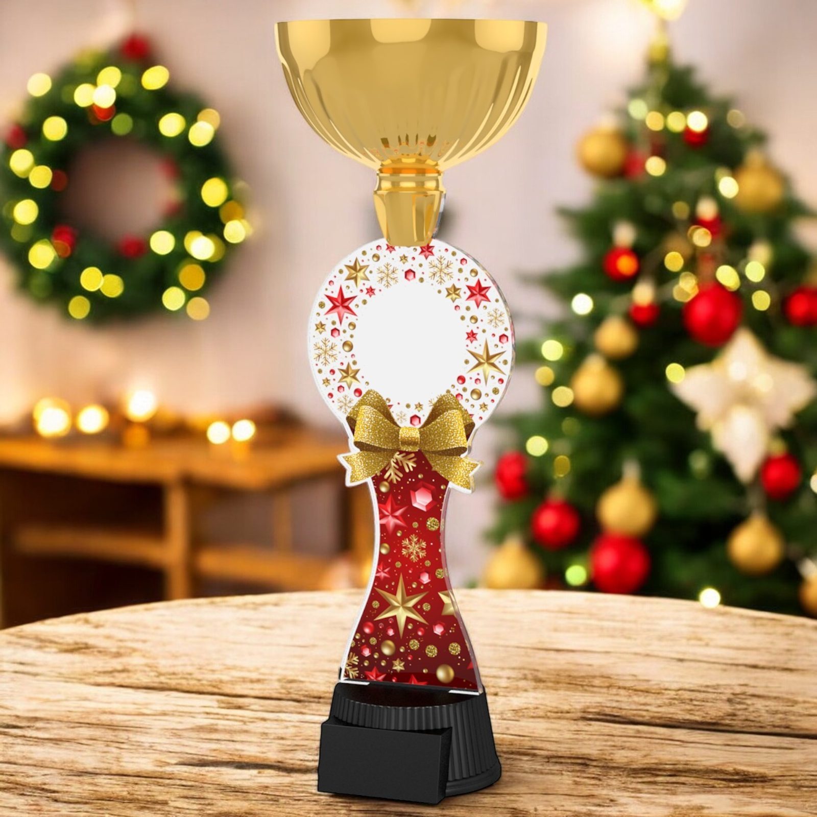 Montreal Christmas Red Gold Cup Trophy | Trophy Monster ⭐ USA