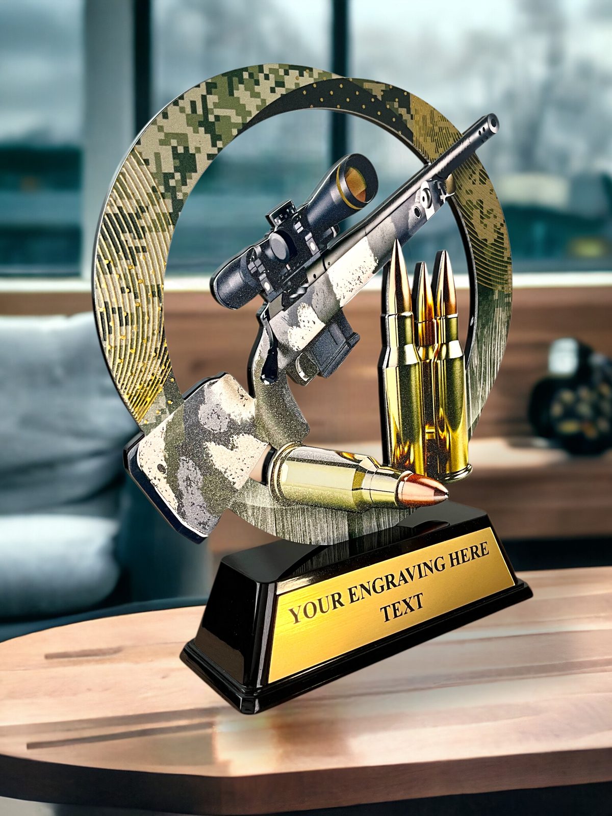 Onyx Stainless Steel Shooting Trophy | Trophy Monster ⭐ USA