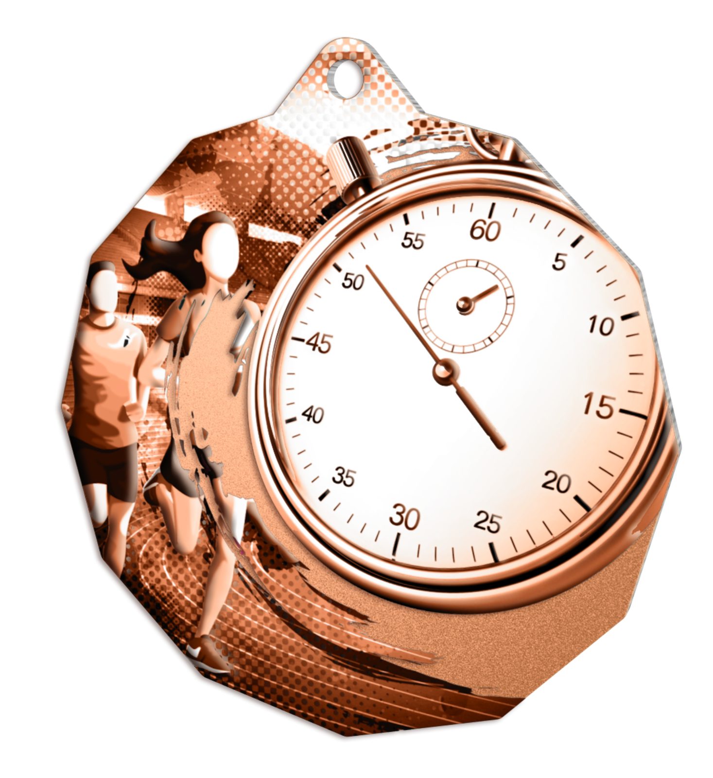 Polygon Classic Stainless Steel Athletics Medal | Trophy Monster ⭐ USA