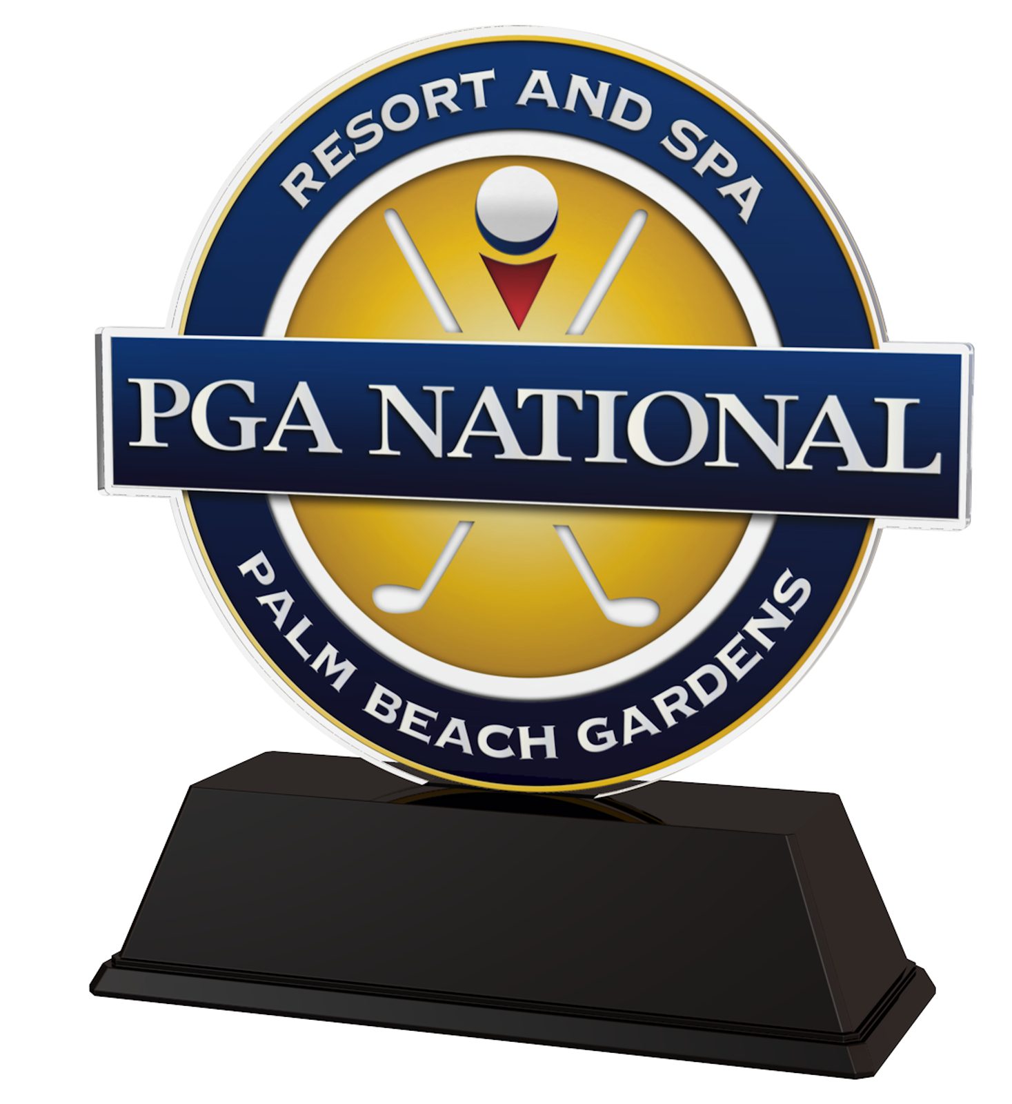 Golf Custom Club Logo Acrylic Award | Trophy Monster ⭐ USA