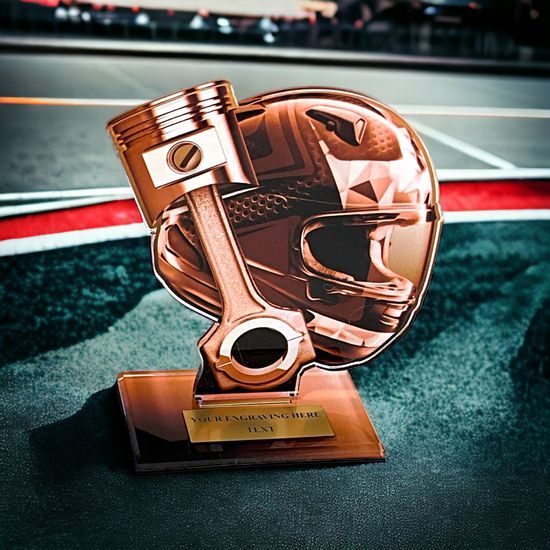 Cannes Printed Acrylic Moto Trophy | Trophy Monster ⭐ USA