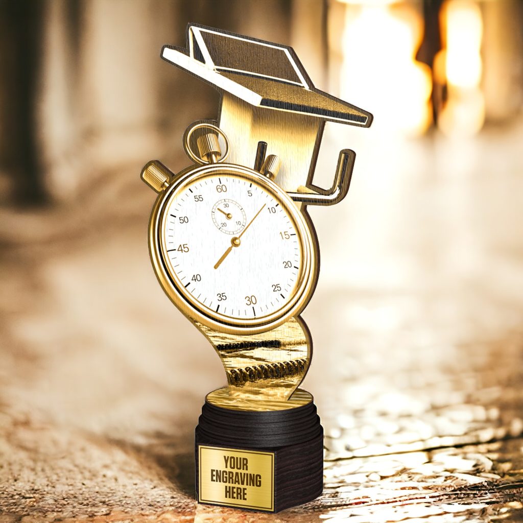 Frontier Classic Real Wood Swimming Trophy | Trophy Monster