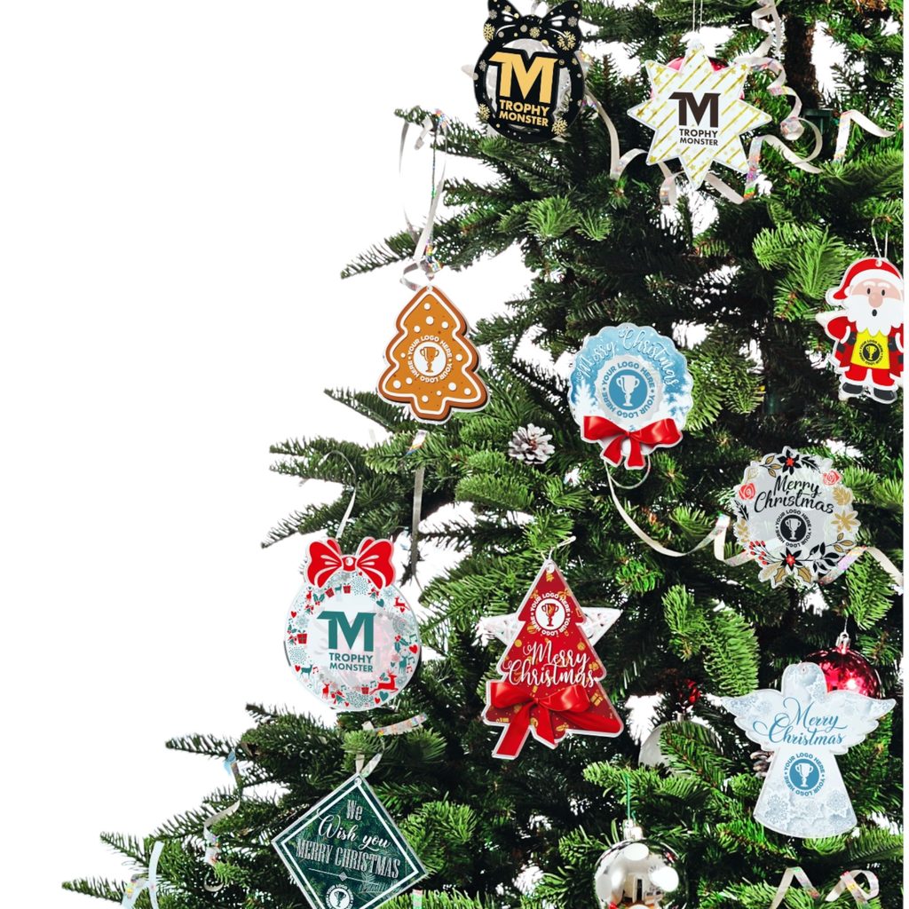 Gingerbread Logo Tree Custom Made Printed Bauble | Trophy Monster