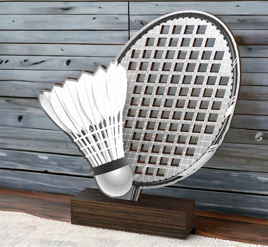 Sierra Classic Badminton Real Wood Trophy | Trophy Monster