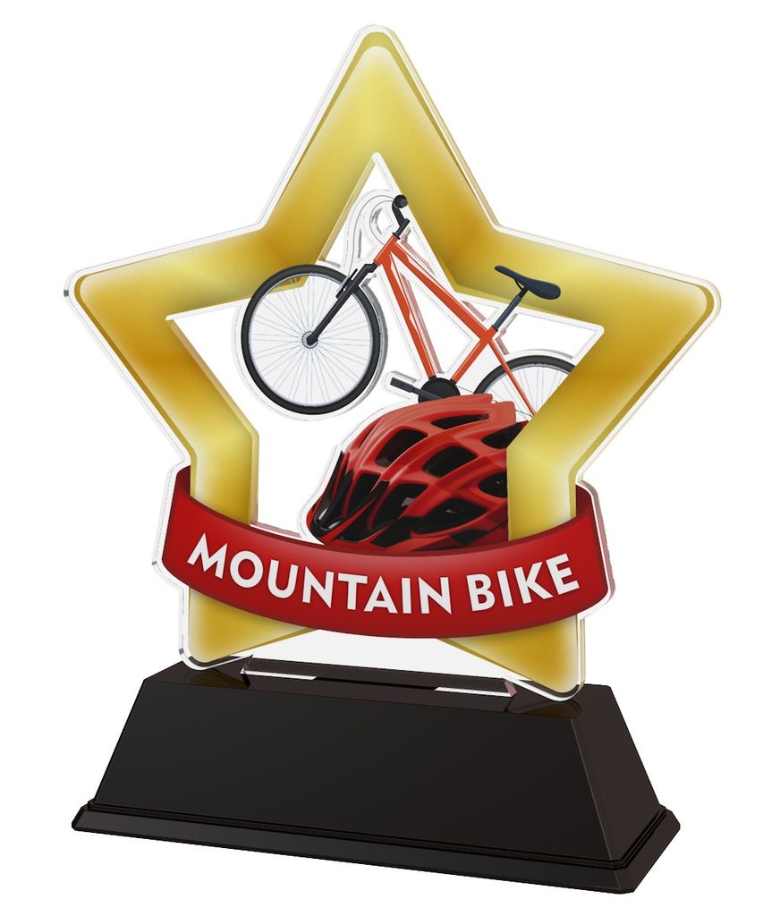 Mini Star Mountain Bike Trophy | Trophy Monster