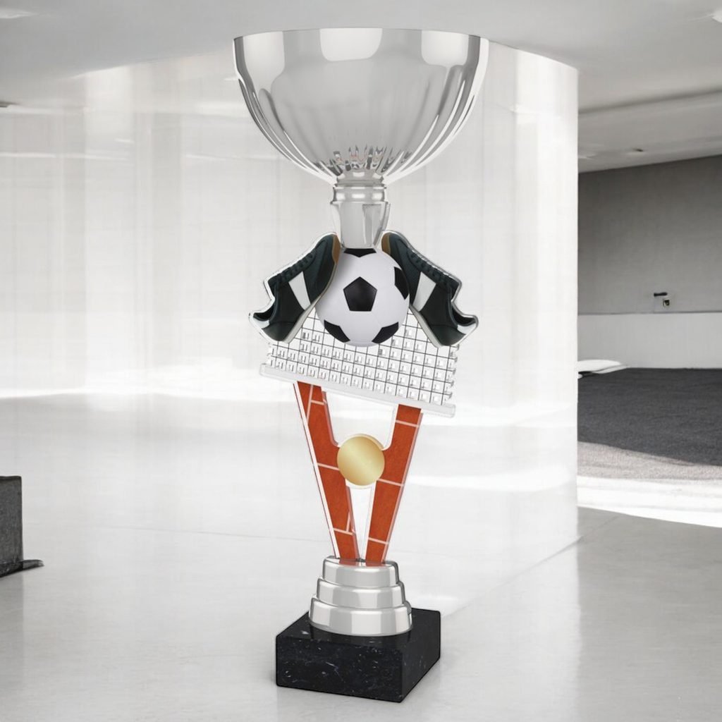 Napoli Indoor 5-A-Side Football Silver Trophy Cup | Trophy Monster