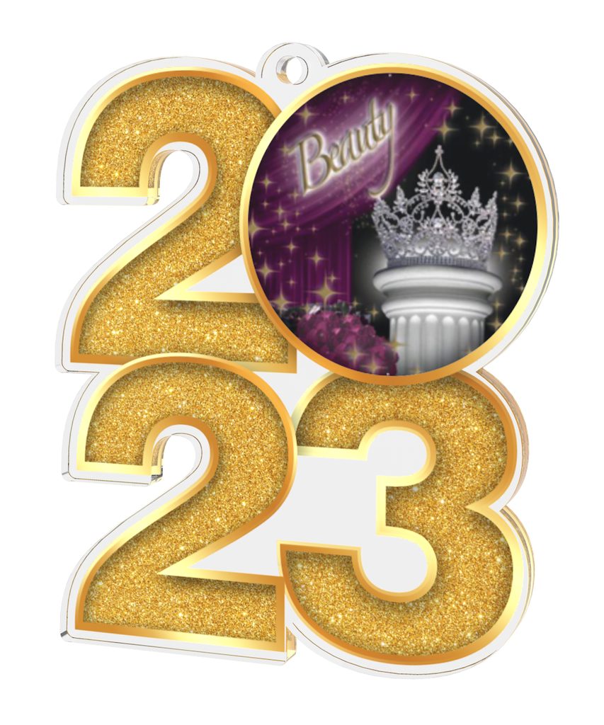 Beauty Pageant 2023 Acrylic Medal | Trophy Monster
