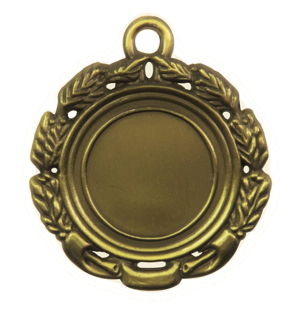 Roman Logo Insert Bronze Medal | Trophy Monster