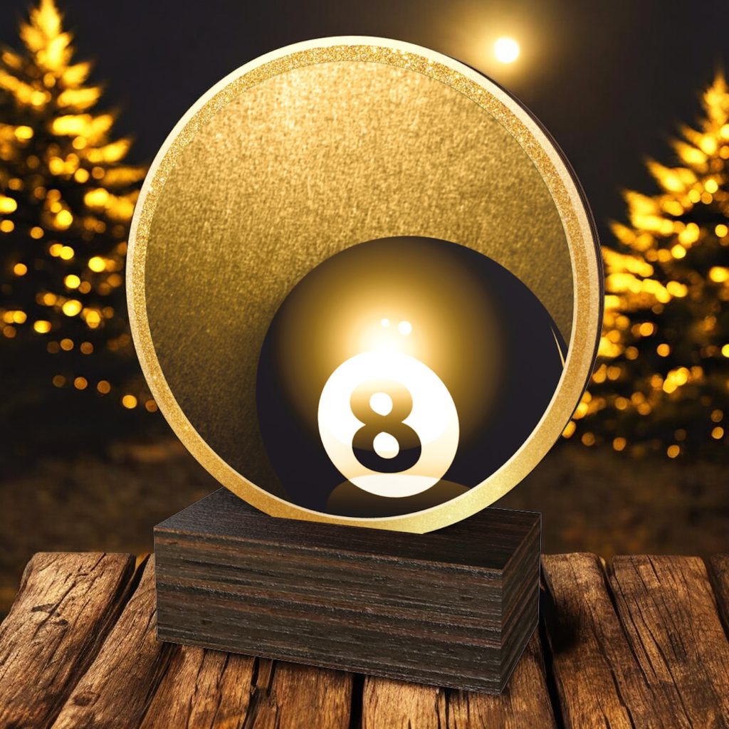 Holt Classic 8 Ball Pool Wood Trophy | Trophy Monster