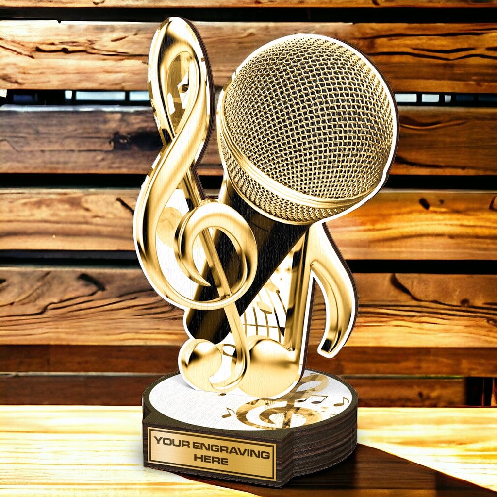 Grove Classic Singing Real Wood Trophy | Trophy Monster