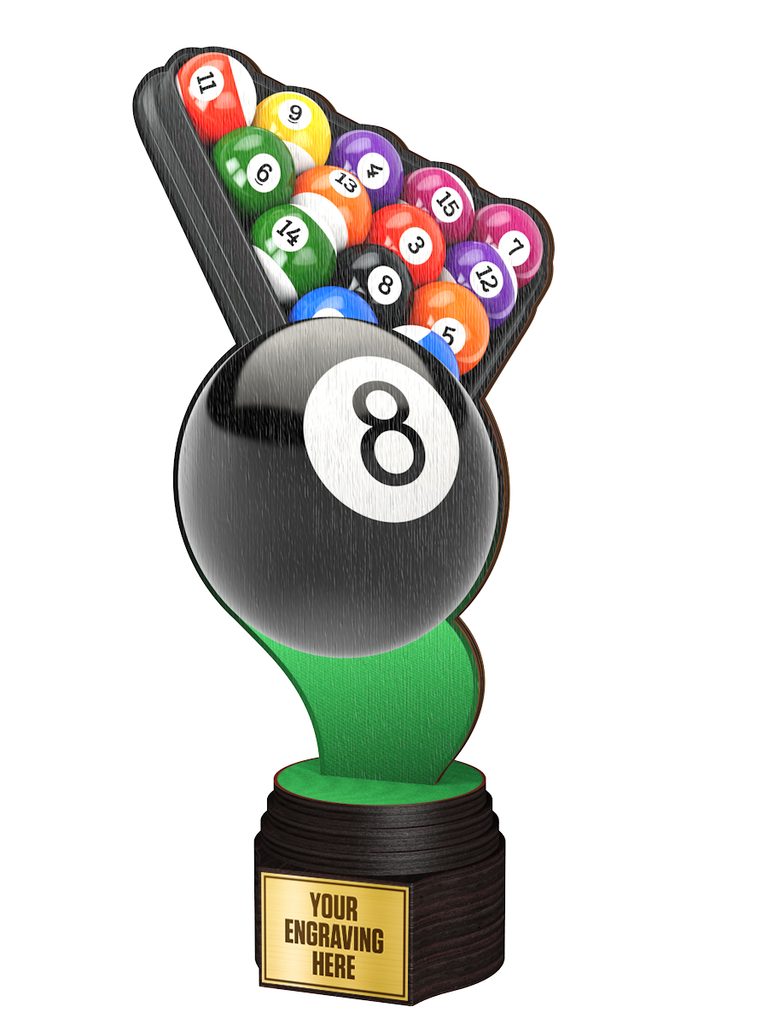 Frontier Real Wood Pool Trophy | Trophy Monster