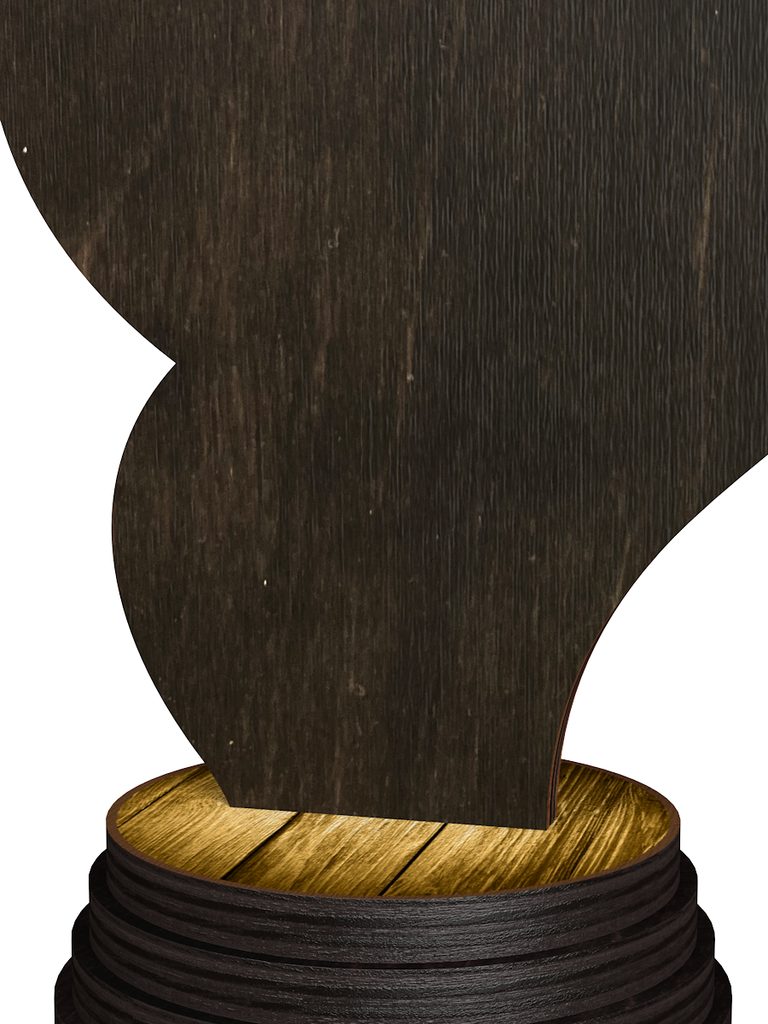 Frontier Classic Real Wood Golf Putting Green Trophy | Trophy Monster