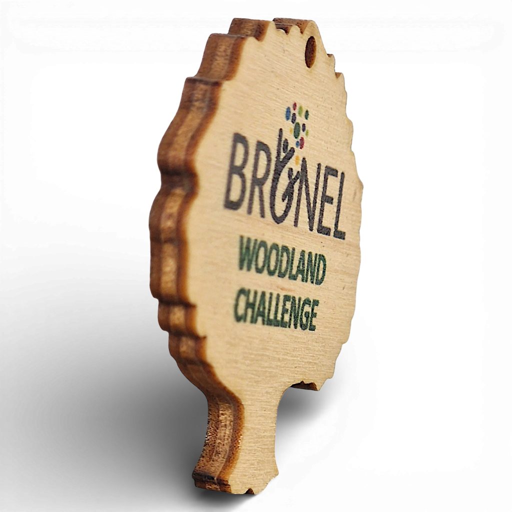 Custom Made Economy Tree Shape Real Wood Logo Medal | Trophy Monster