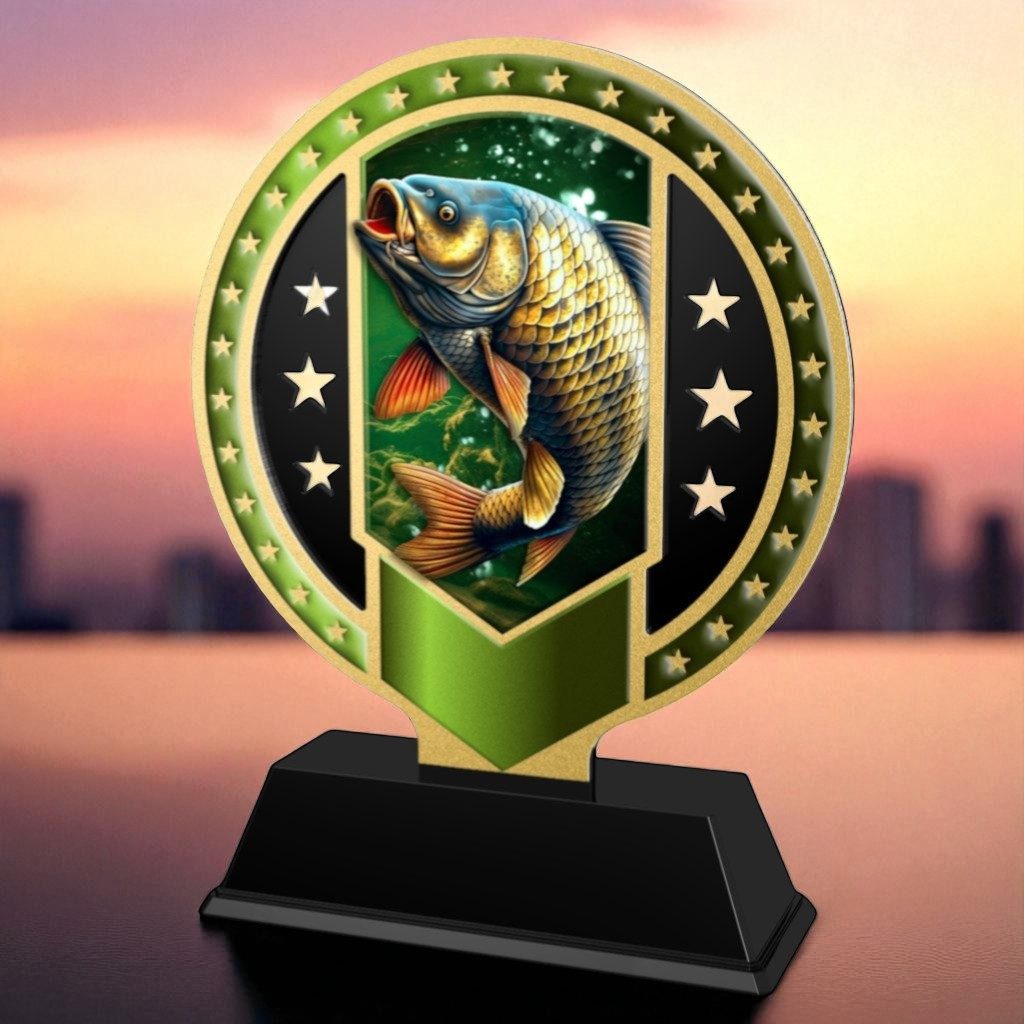 Sentinel Stainless Steel Carp Fishing Trophy | Trophy Monster