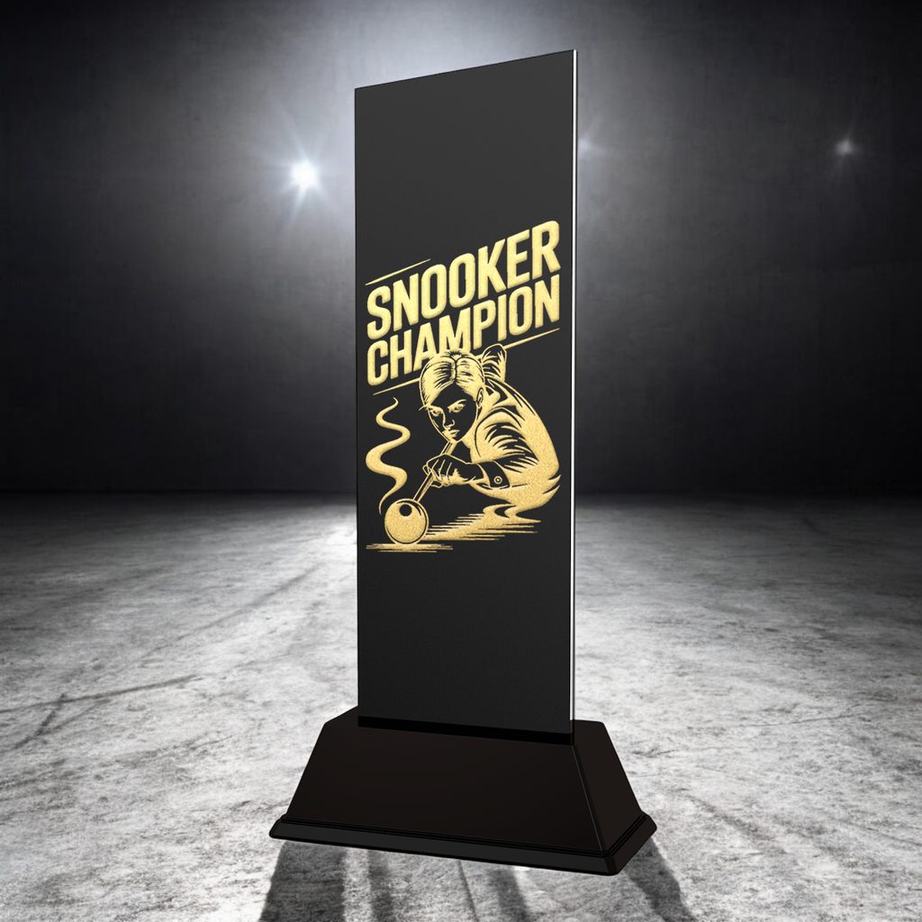 Shadowline Snooker Champion Metal Trophy | Trophy Monster