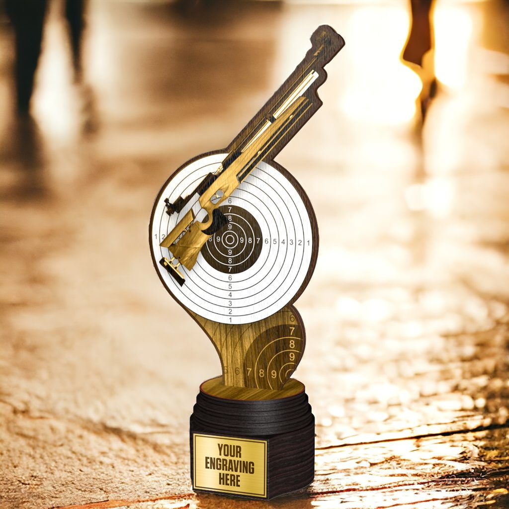 Frontier Classic Real Wood Rifle Shooting Trophy | Trophy Monster