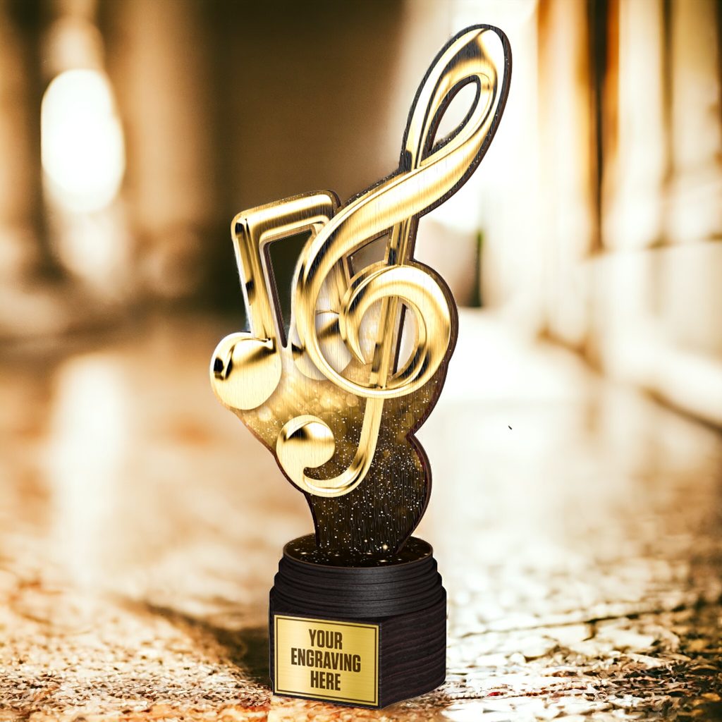 Frontier Classic Real Wood Music Trophy | Trophy Monster