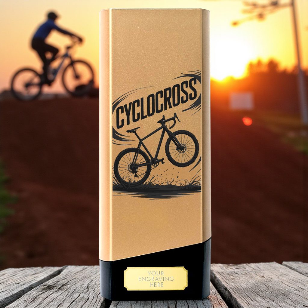 Tower Elite Heavyweight Cyclocross Cycling Trophy | Trophy Monster